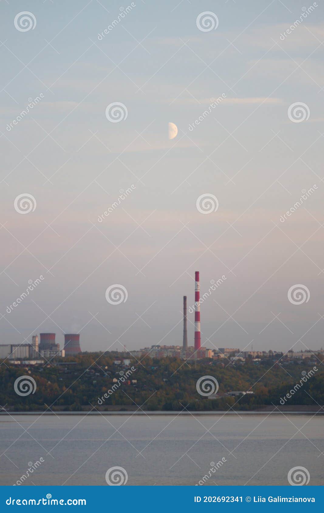 Vertical Image of a Factory Stock Image - Image of energy, power: 202692341