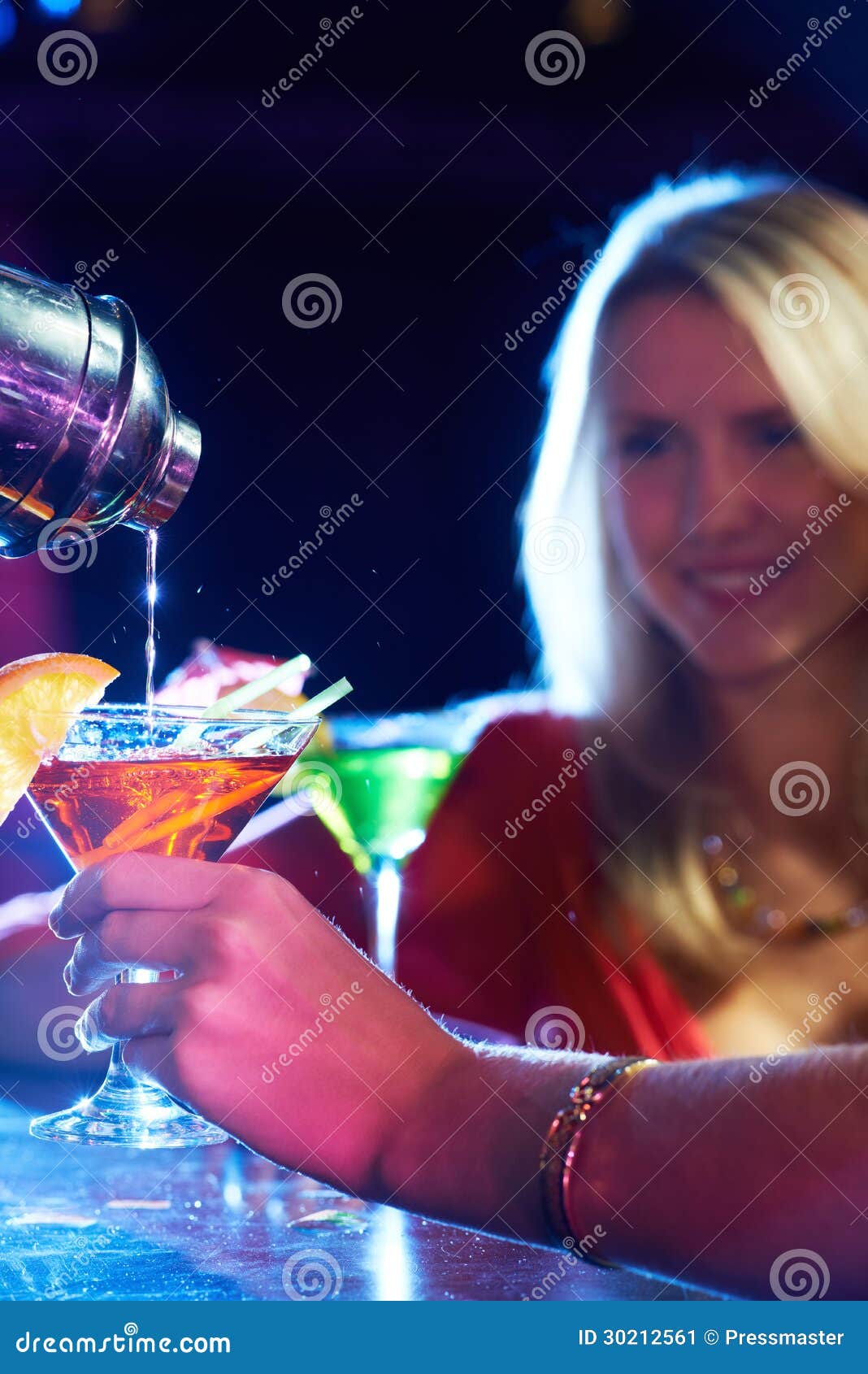Pouring cocktail stock image. Image of clubbing, alcohol - 30212561