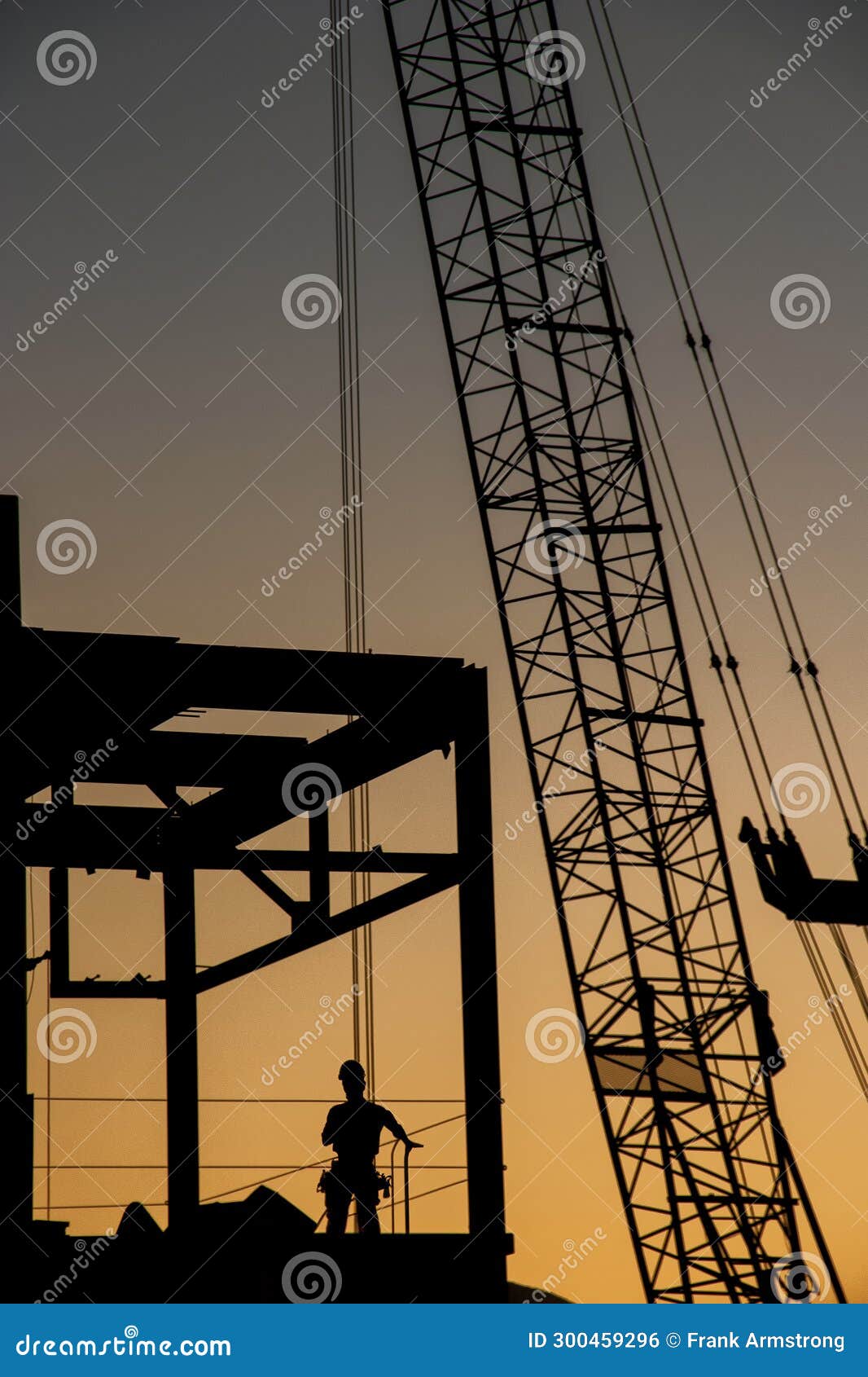 Red Iron Beam Bolted. Powerful Straight Rung, Bridge Connection, Iron ...