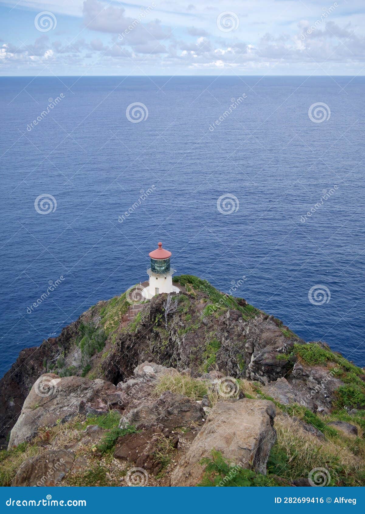 Vertical Image of the Makapuu Lighthouse at Makapuu Point in Oahu ...
