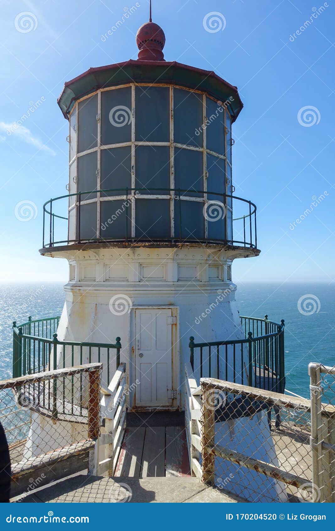 Vertical Image of the Point Reyes Lighthouse in Northern California ...