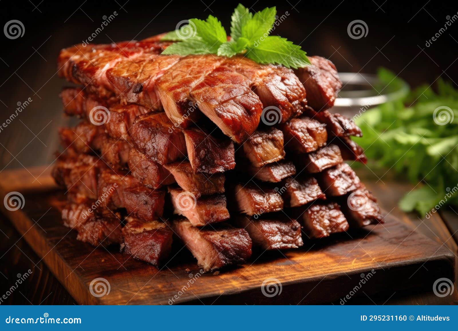 Vertical Image of Ribs Stacked in Pyramid Form Stock Photo - Image of ...