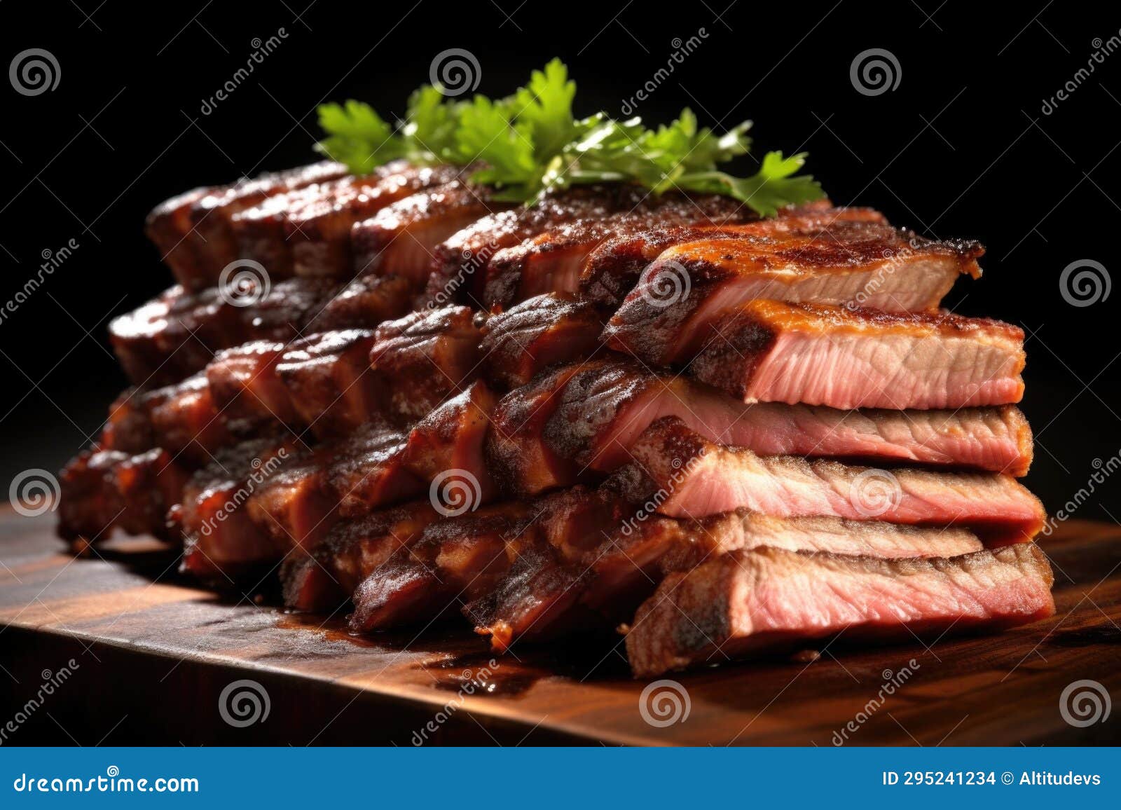 Vertical Image of Ribs Stacked in Pyramid Form Stock Photo - Image of ...