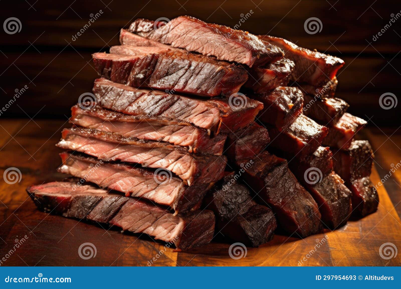 Vertical Image of Ribs Stacked in Pyramid Form Stock Image - Image of ...