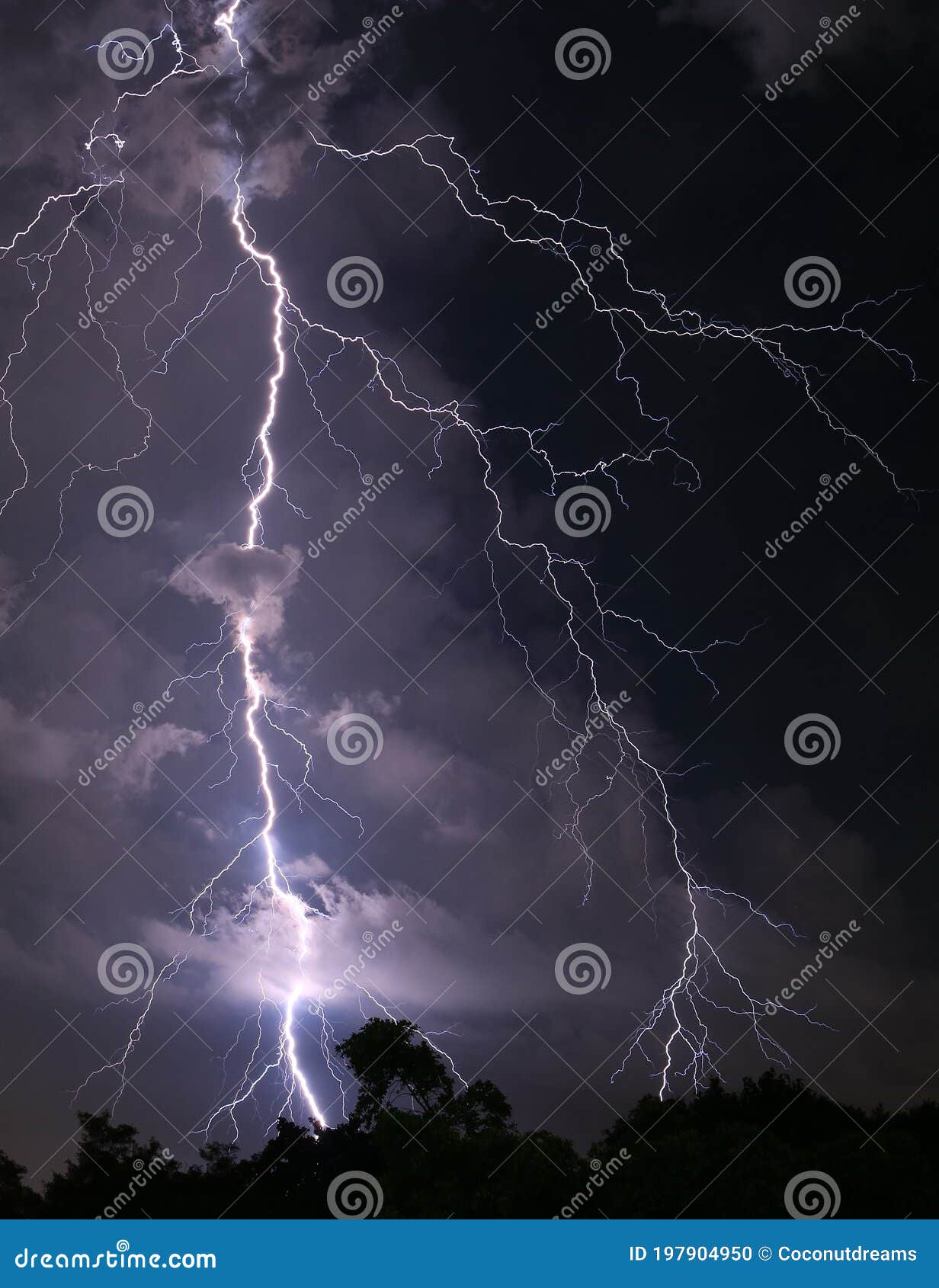 Vertical Lightning Strike Royalty-Free Stock Photo | CartoonDealer.com ...