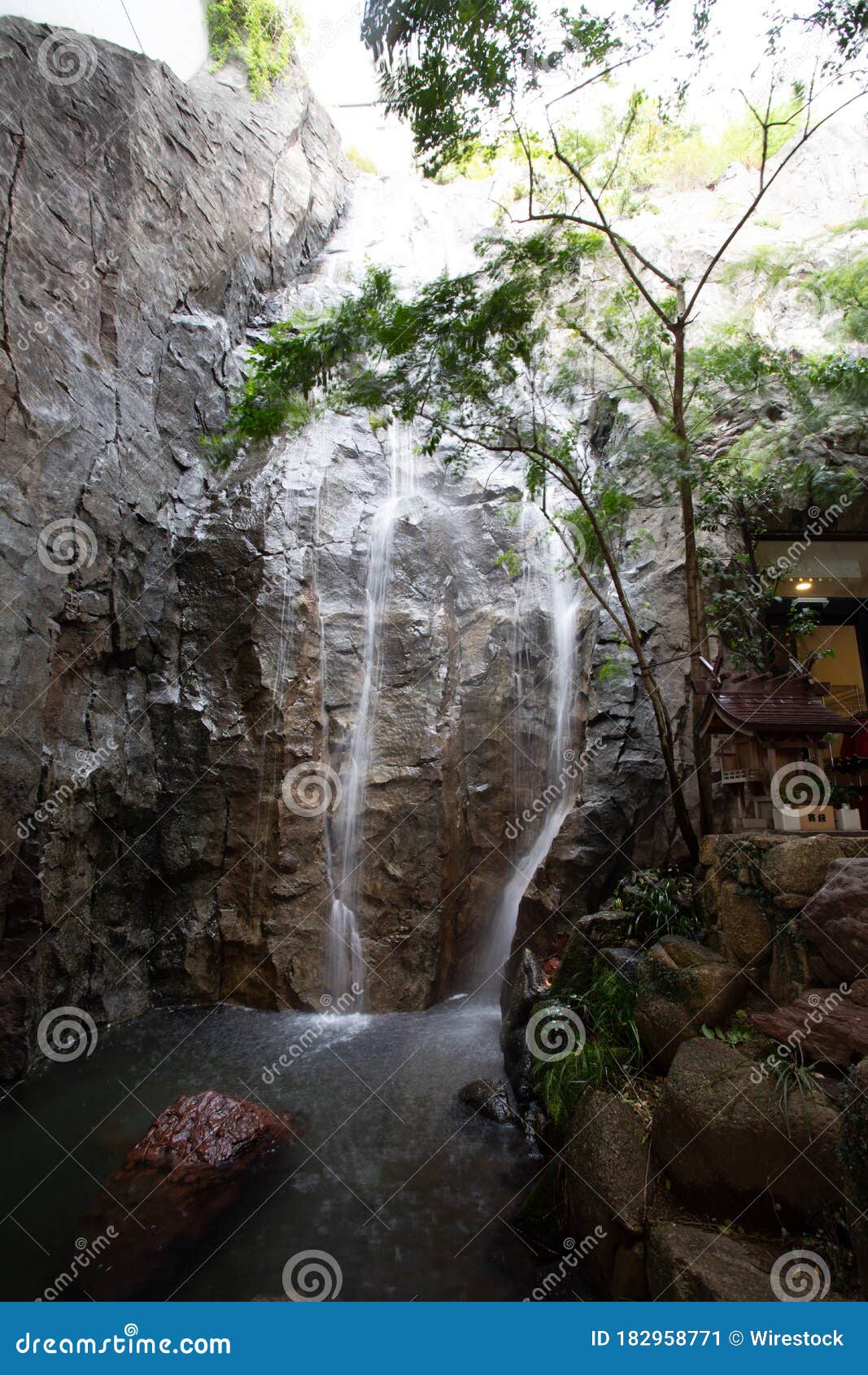 Waterfalls Through Tree Stock Photo | CartoonDealer.com #15433500
