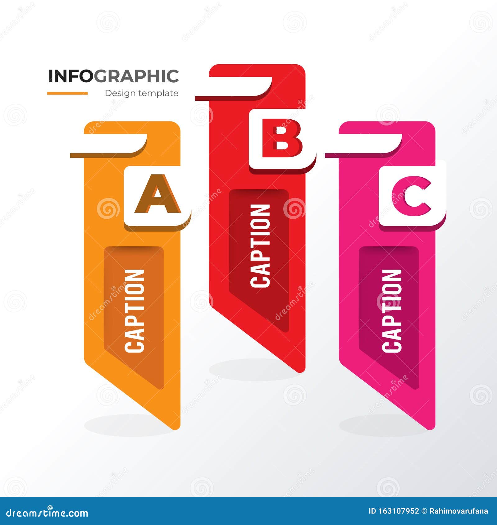 Vertical Infographic Template Design. Business Concept Infograph with 3 ...