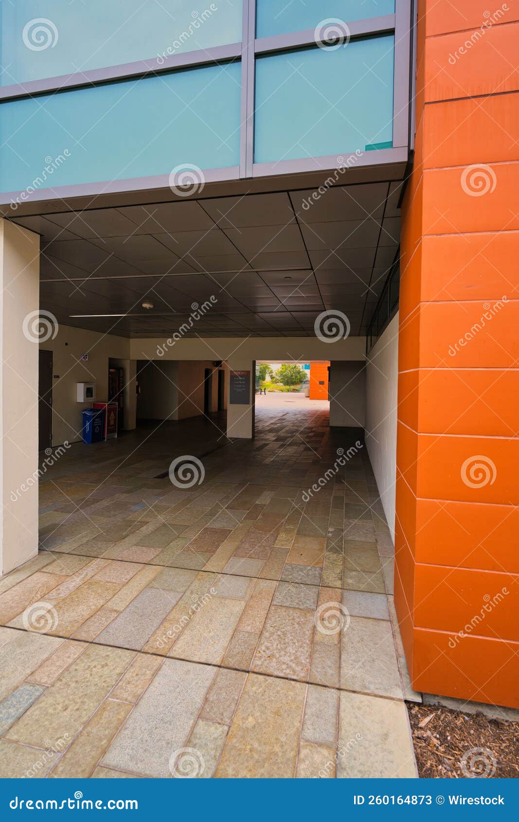 Vertical of the Inside of San Diego State University. Stock Image ...