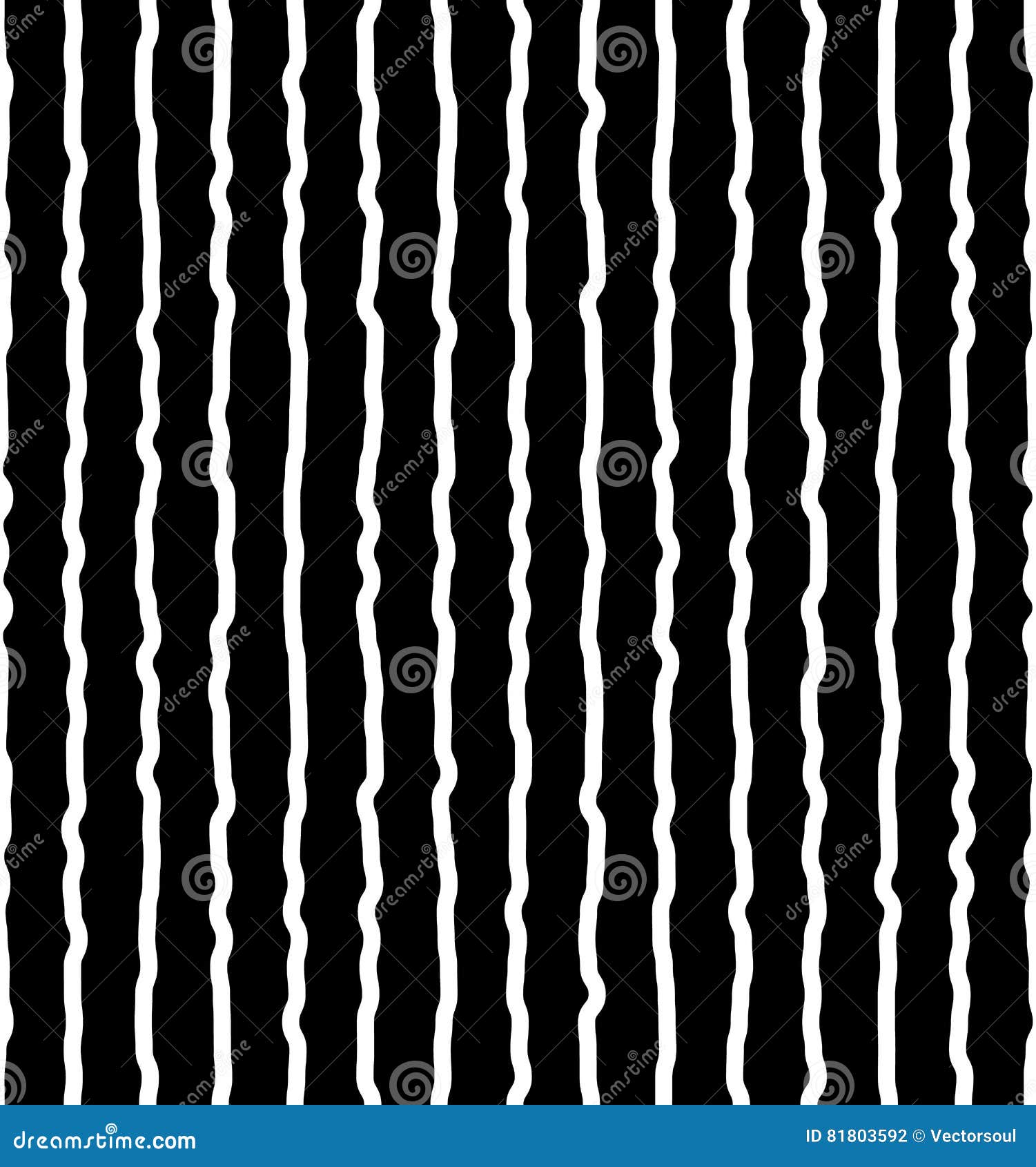 Vertical Irregular, Hand Drawn Lines. Repeatable Pattern Stock Vector ...