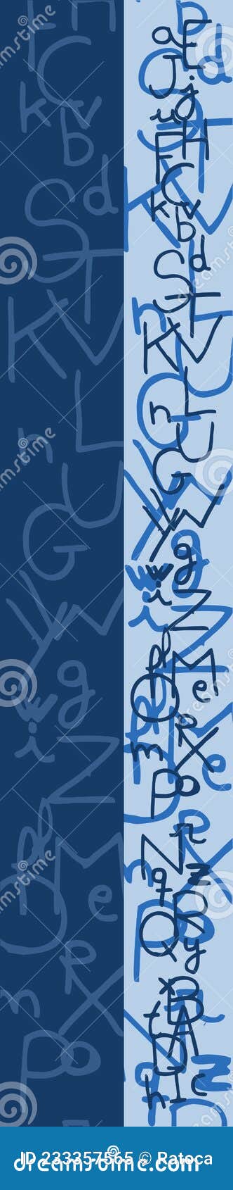 Vertical letters banner stock vector. Illustration of home - 233357565