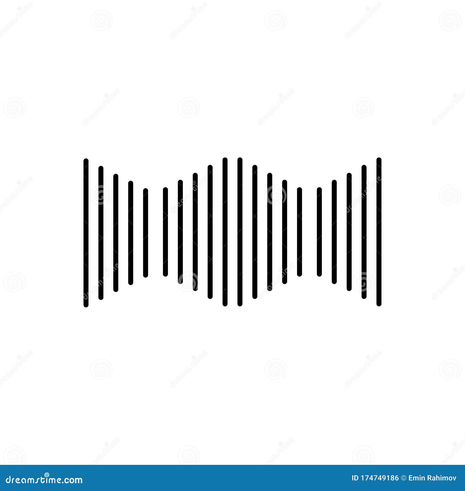 Vertical Line Shaped Candy Sign. Eps Ten Stock Illustration ...