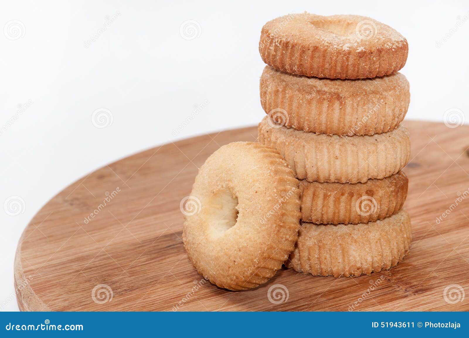 Vertical Lined Cookies on a Wooden Board Stock Image - Image of ...