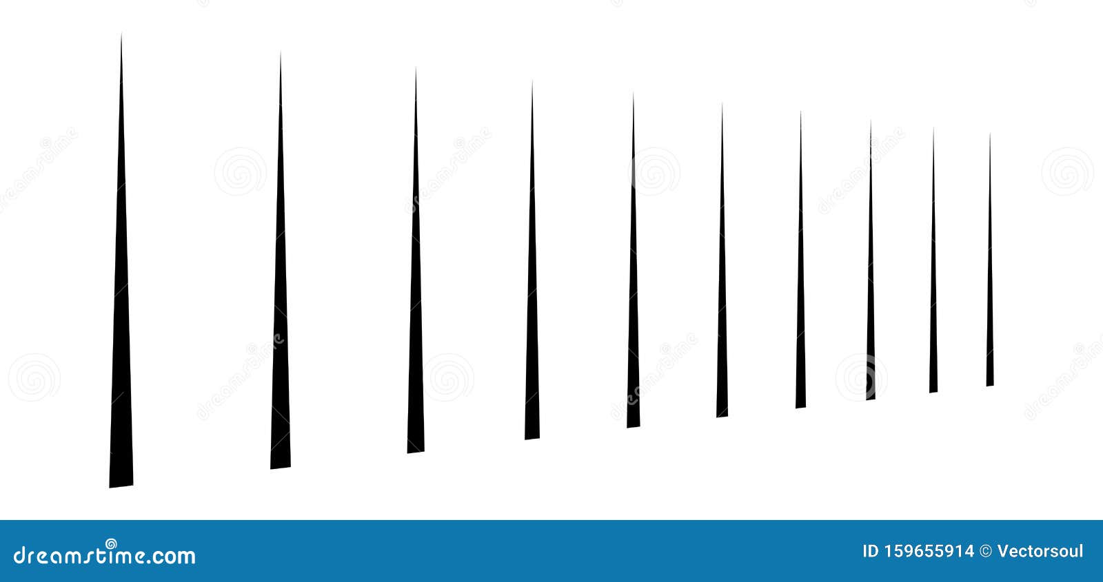 Vertical Lines in Columns. Perspective Parallel Stripes. 3d Lines ...
