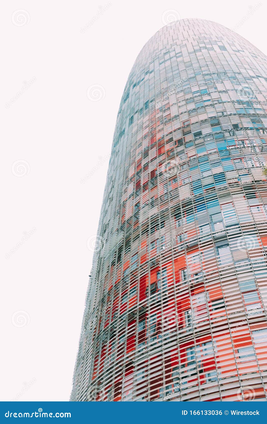 Vertical Low Angle Shot of a High Rise Building with Interesting ...