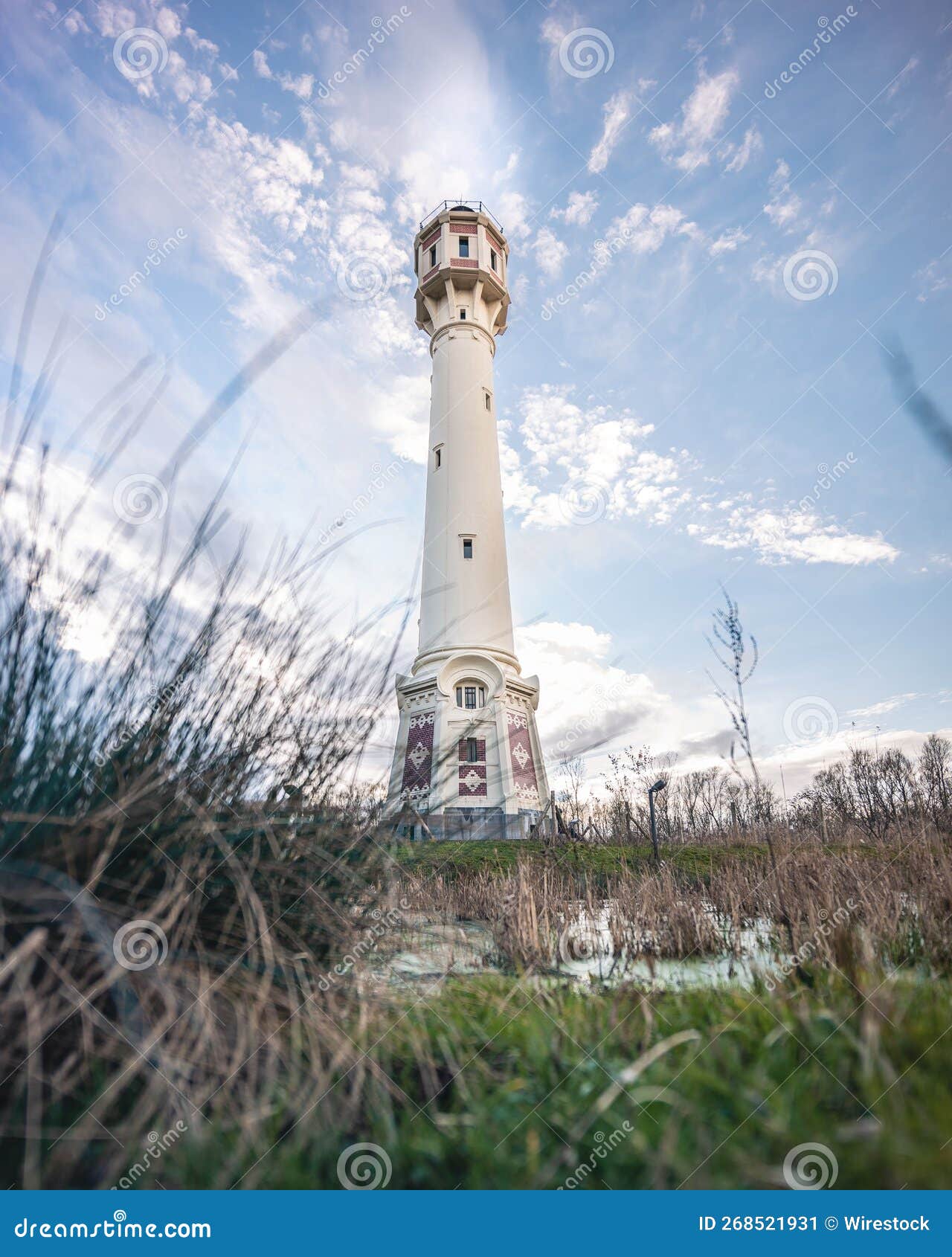 Vertical Low Angle Shot of a Historic Lighthouse Beacon in Belgium ...