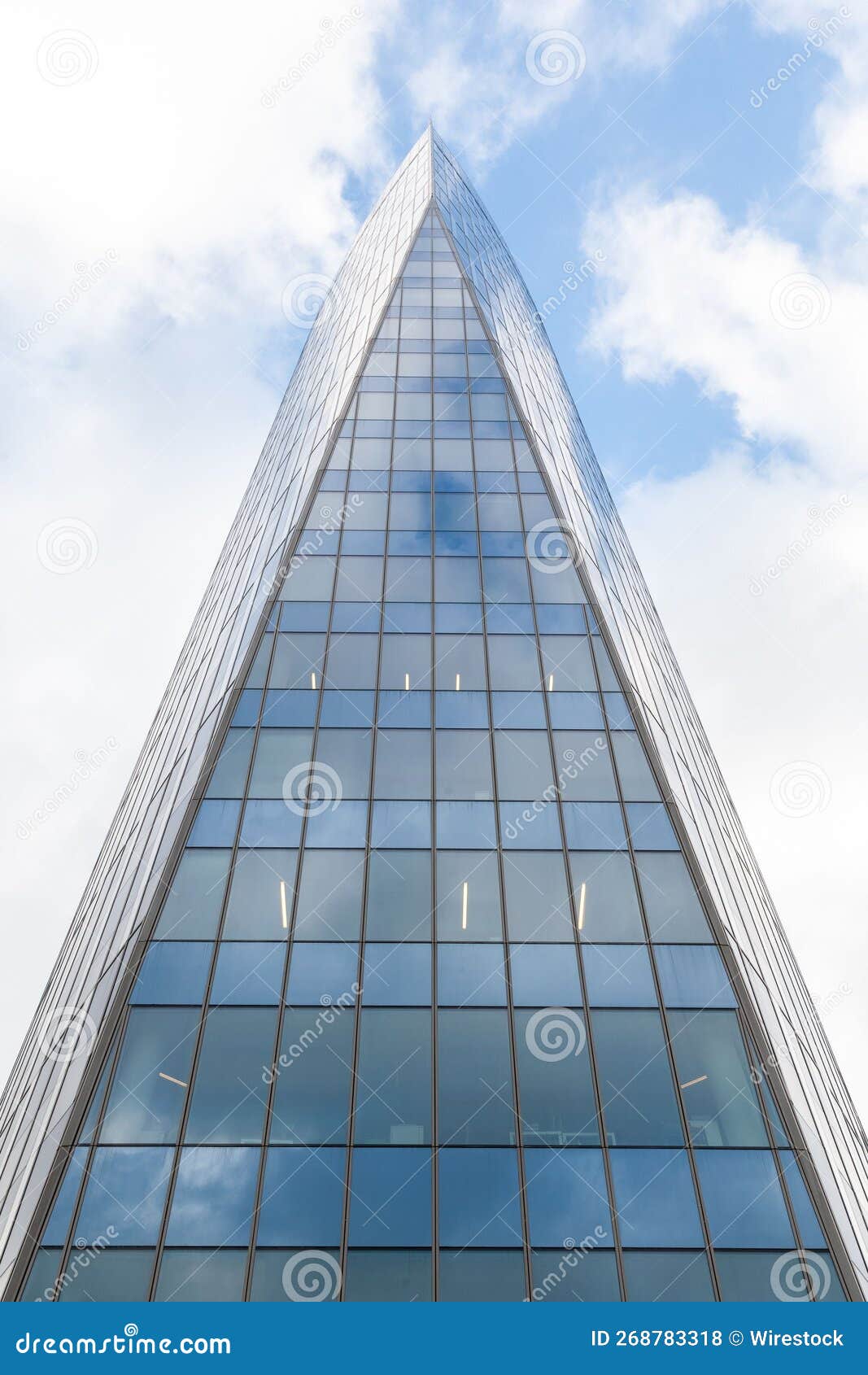 Vertical Low Angle Shot of a Modern Skyscraper Editorial Stock Photo ...