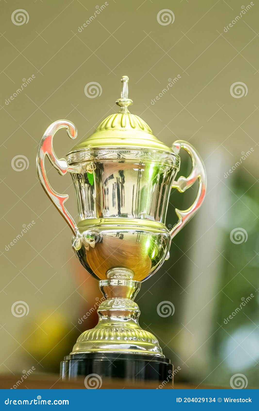 Vertical Low Angle Shot of a Trophy Stock Photo - Image of surface ...