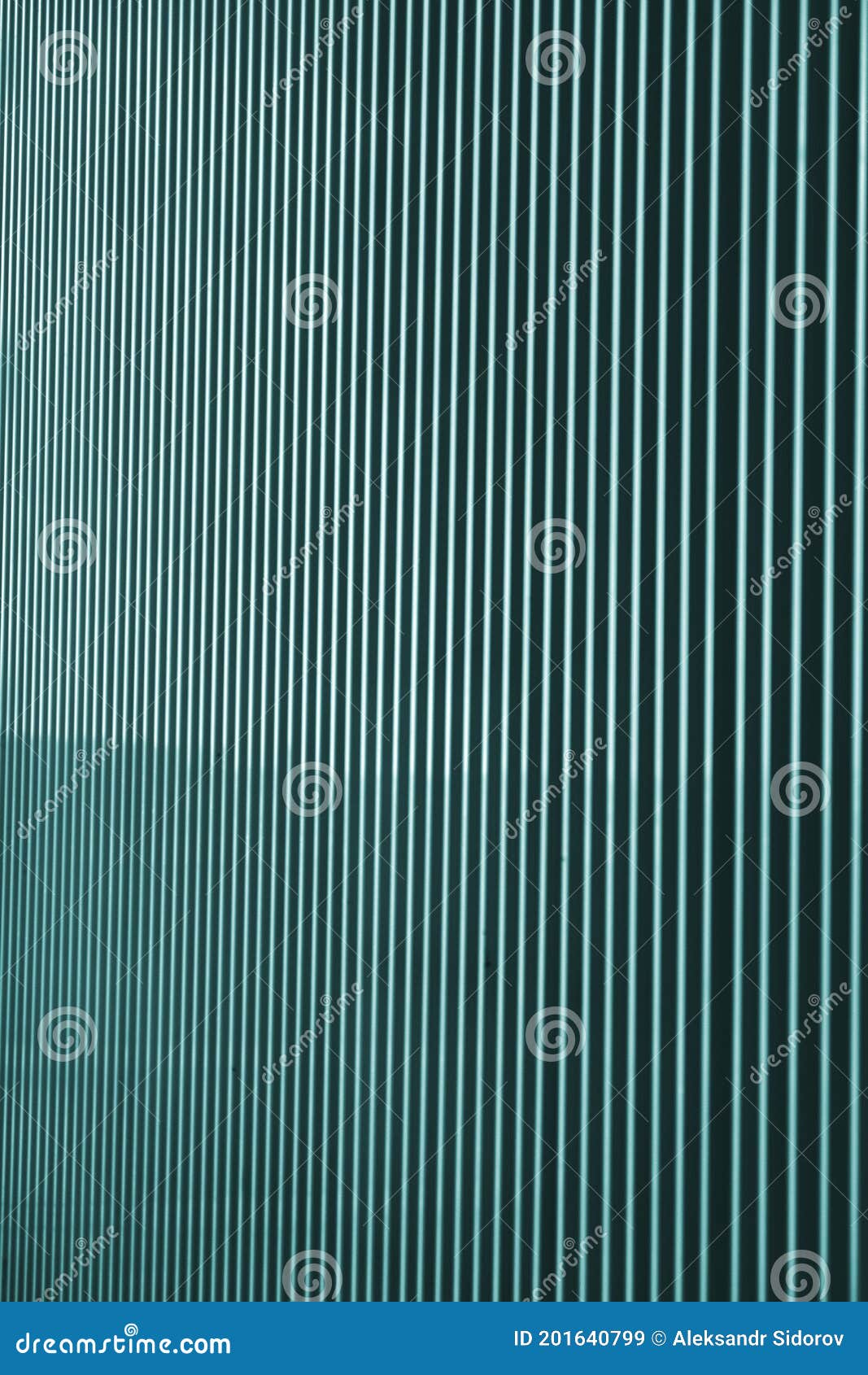 Vertical Metal Strips, an Element of Decor in Architecture Stock Image ...