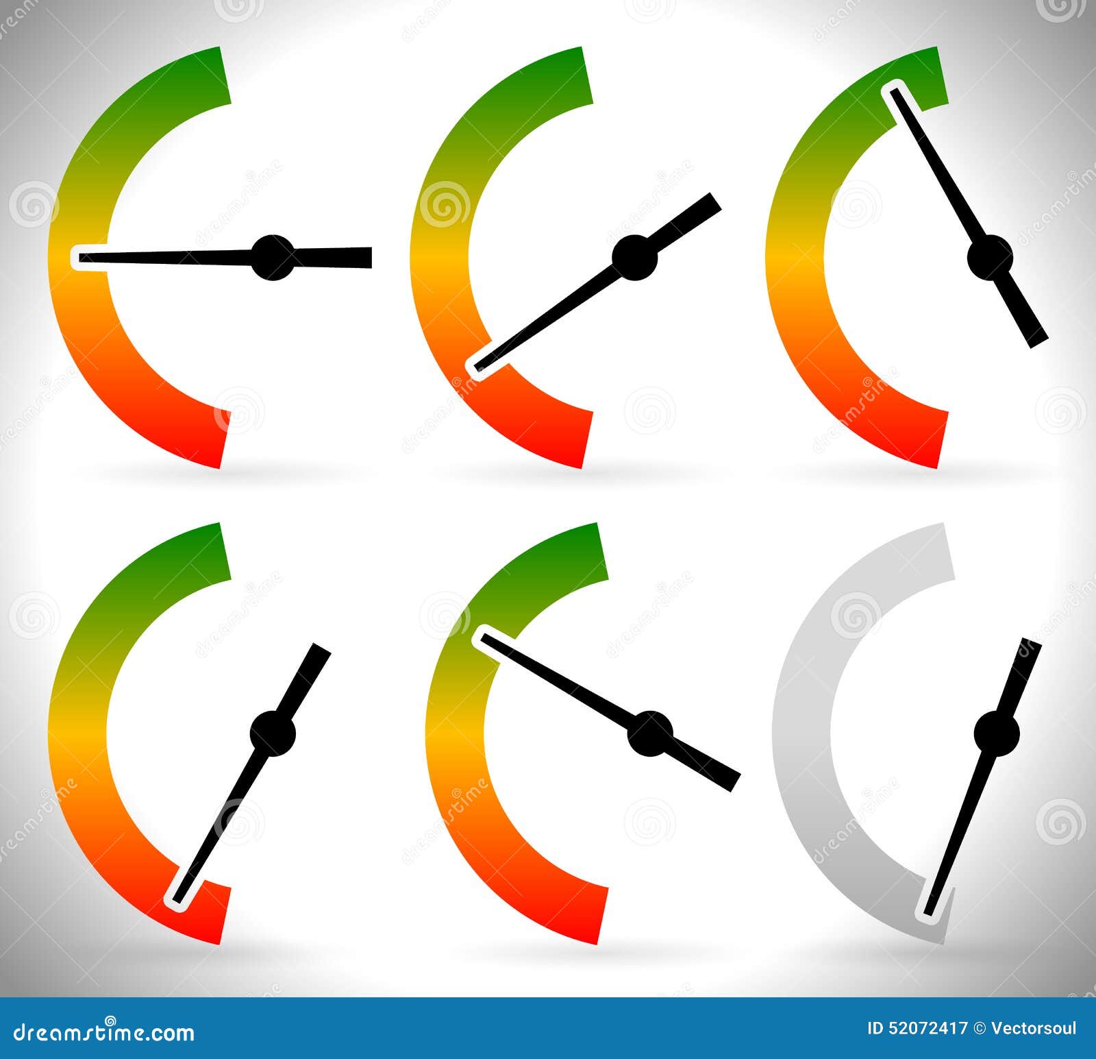 Vertical Meters Vector Template Stock Illustration - Illustration of ...