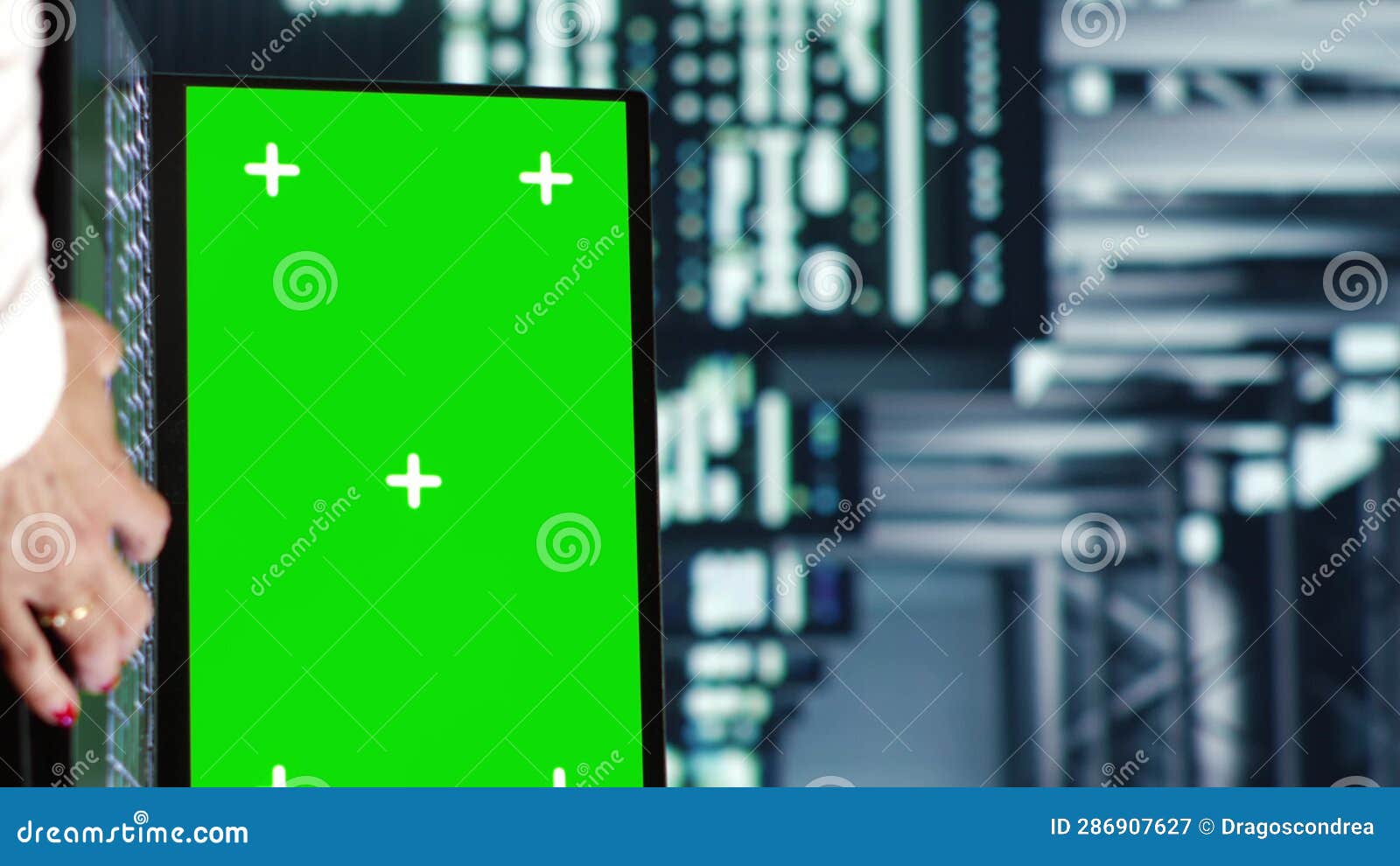 Vertical Mockup Laptop Server Racks Fixing Stock Video - Video of ...