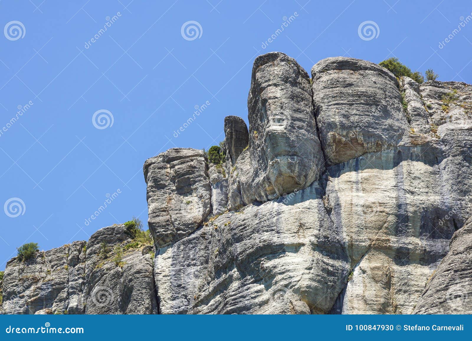 Vertical Mountain . Rock Climbing the Steep Cliffs of the Mountains ...
