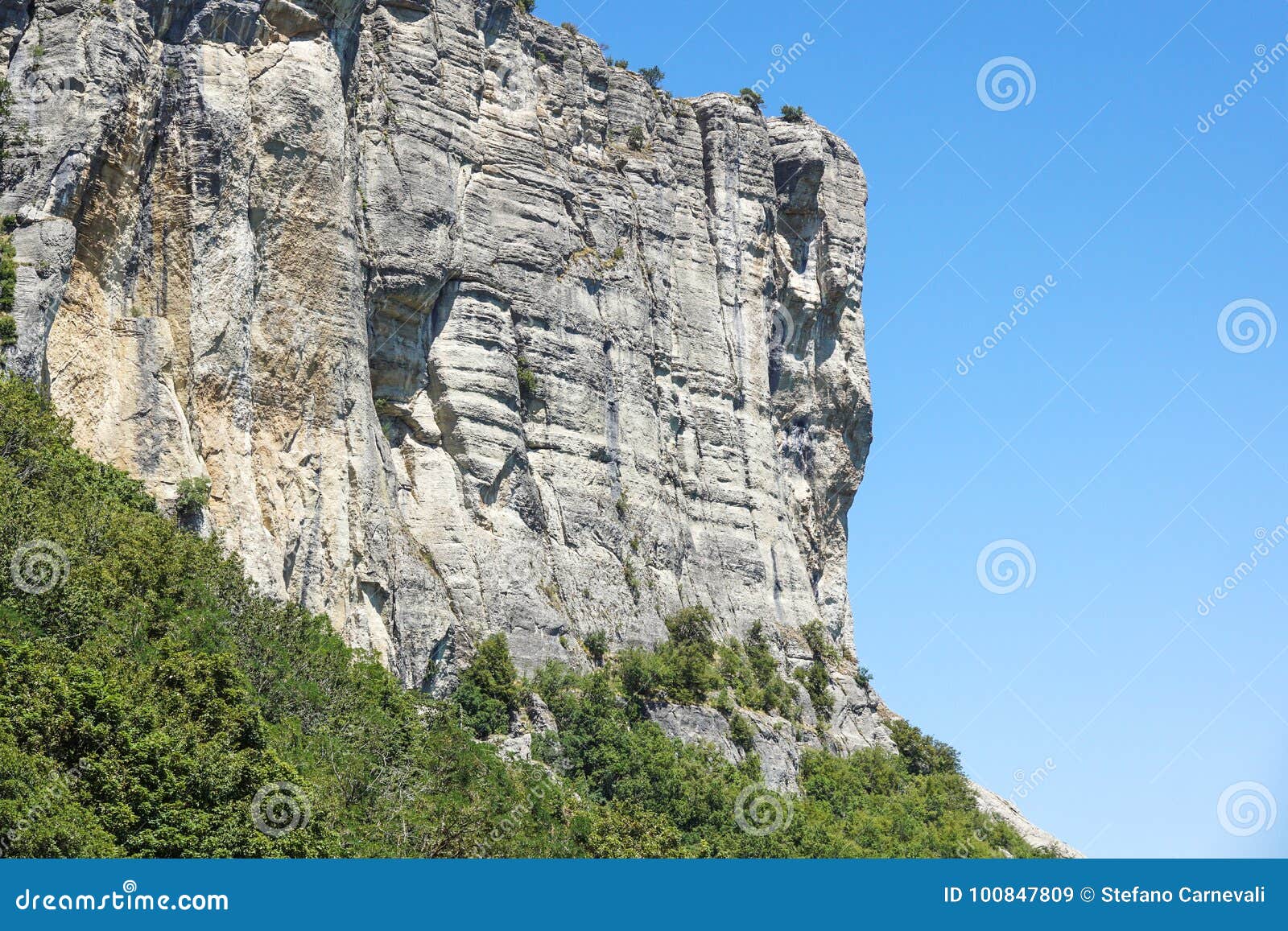 Vertical Mountain . Rock Climbing the Steep Cliffs of the Mountains ...