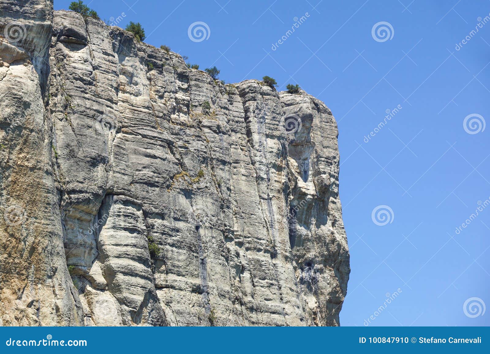 Vertical Mountain . Rock Climbing the Steep Cliffs of the Mountains ...