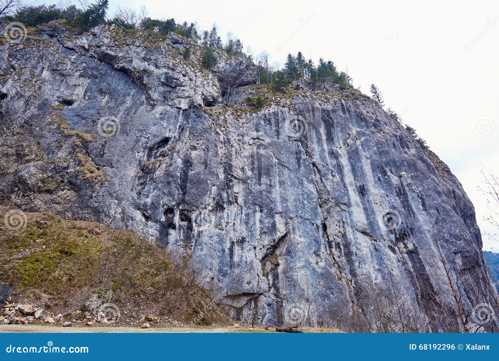 Vertical mountain wall stock photo. Image of environment - 68192296