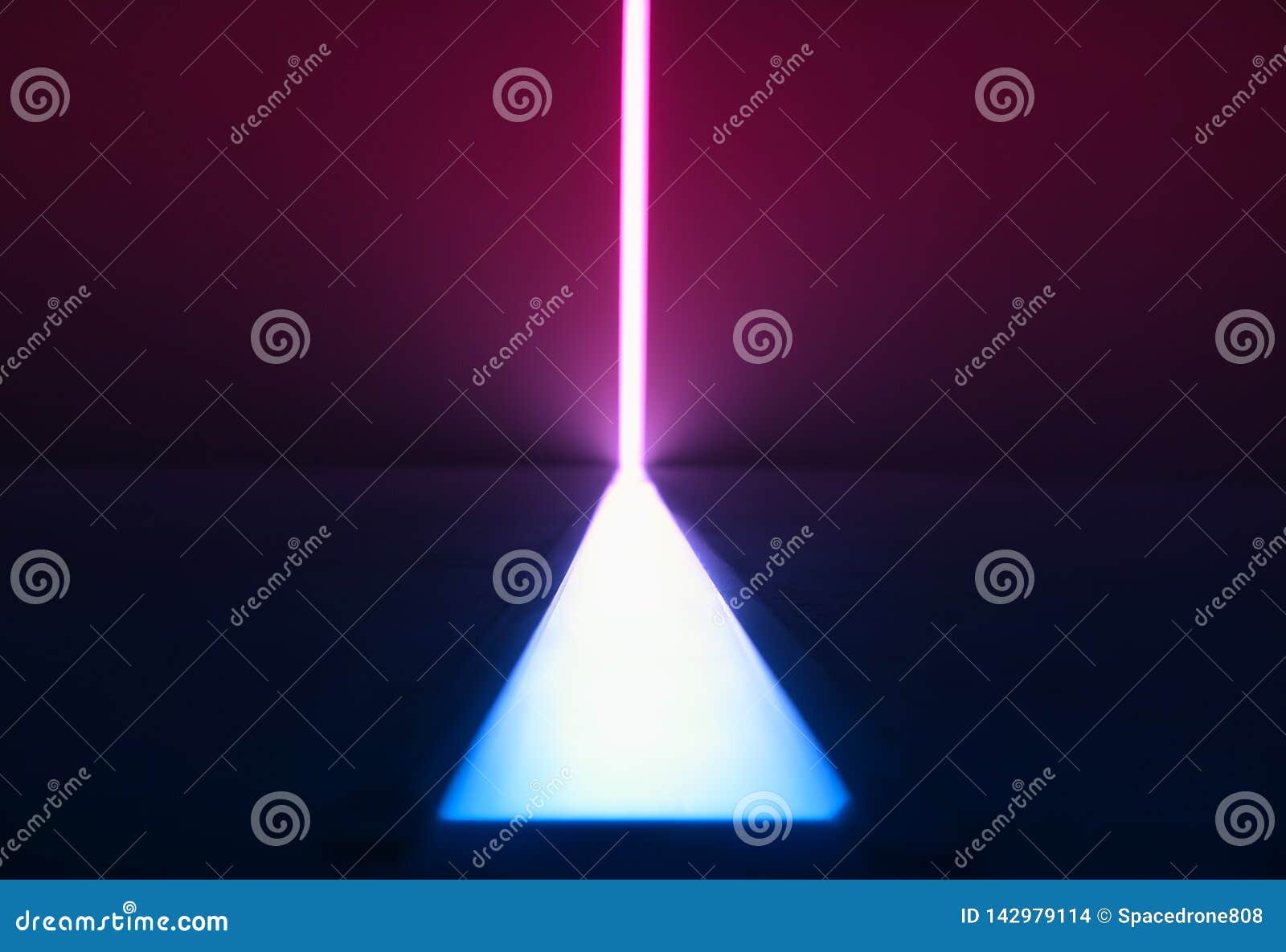 Vertical Neon Separation Line with Blue and Pink Illumination ...