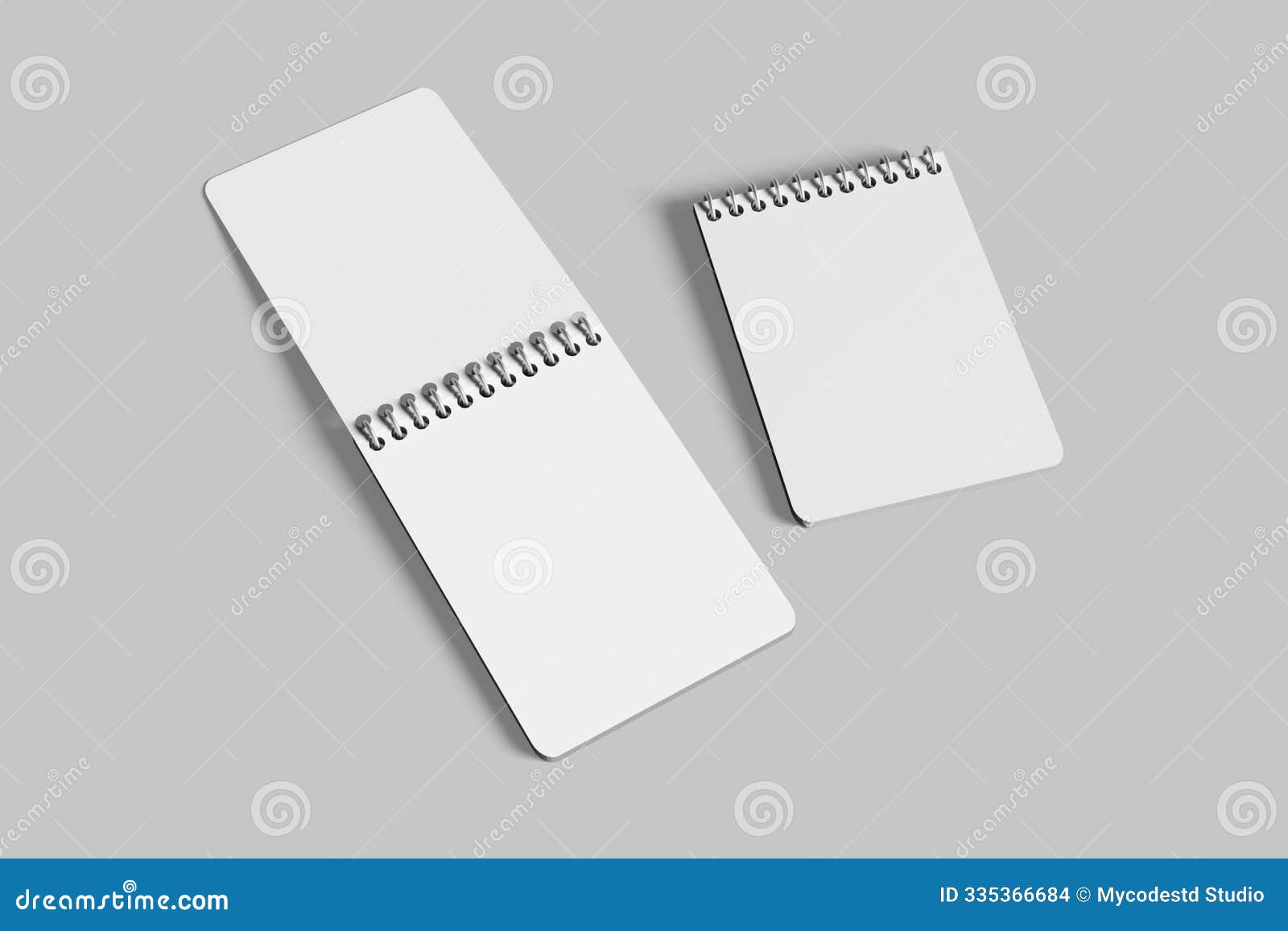A5 Vertical Note Book Mockup Stock Illustration - Illustration of ...