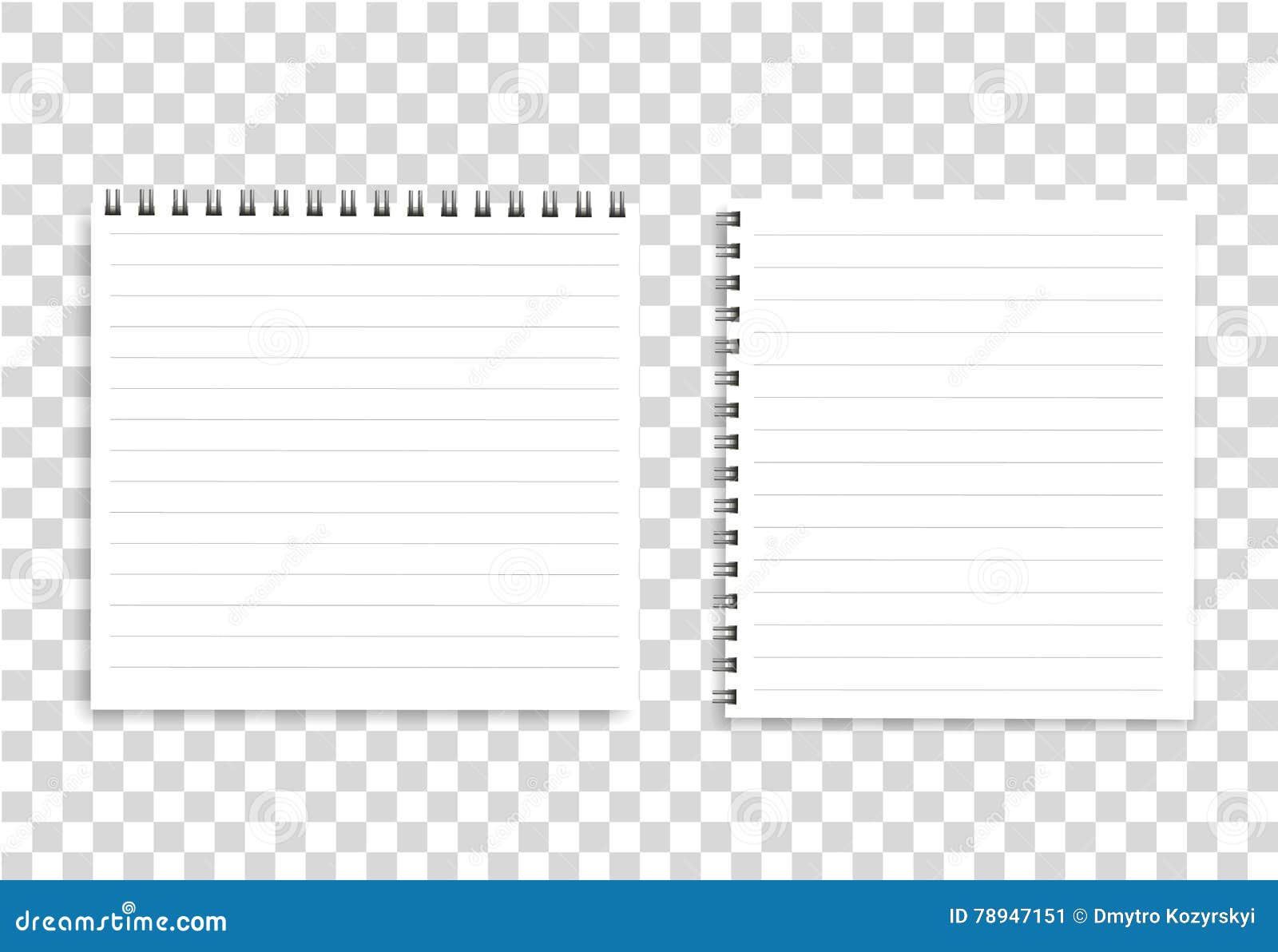 Vertical Notebook with Black Spiral, Isolated on Pure White. Stock ...