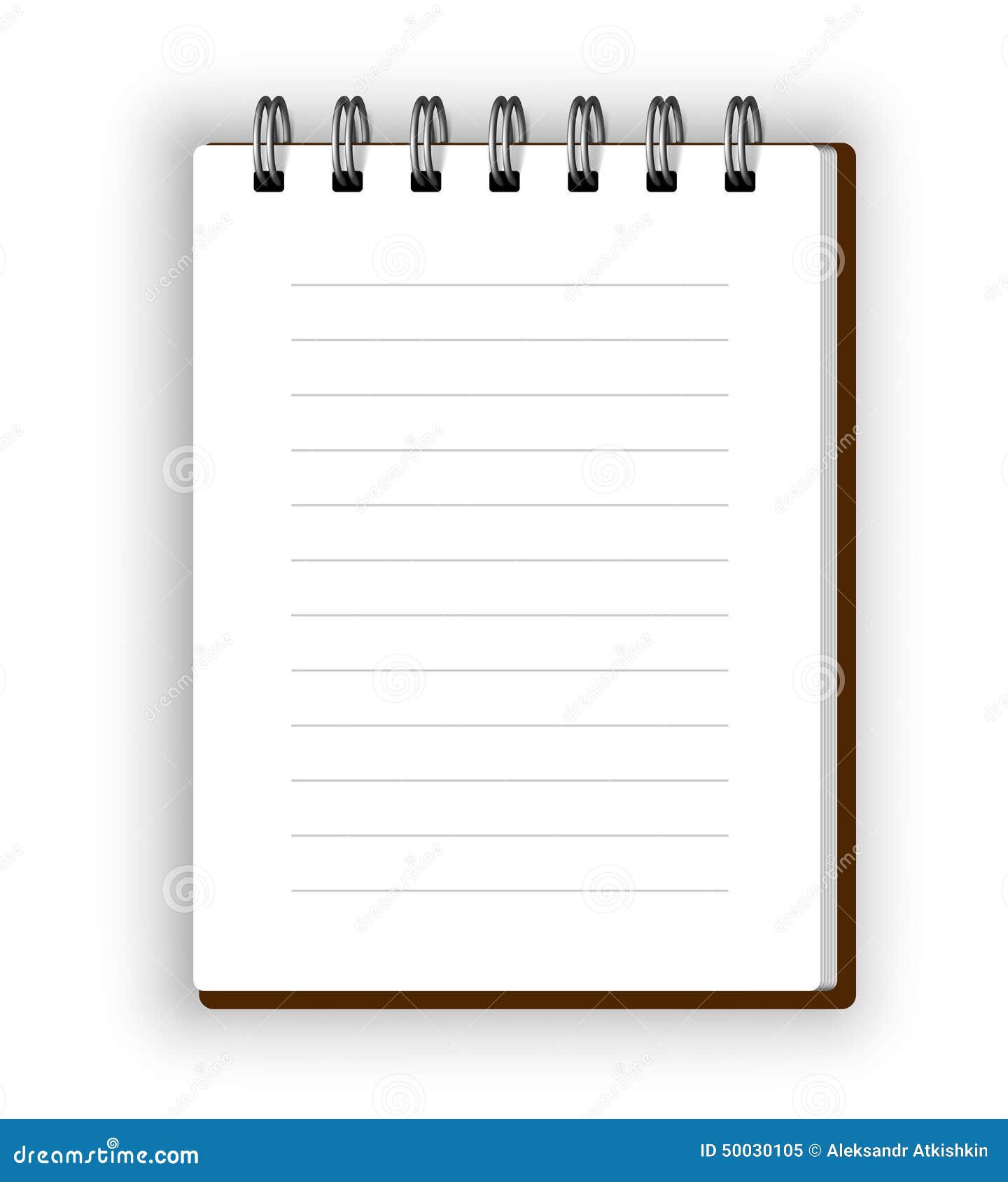 Vertical notebook stock vector. Illustration of object - 50030105