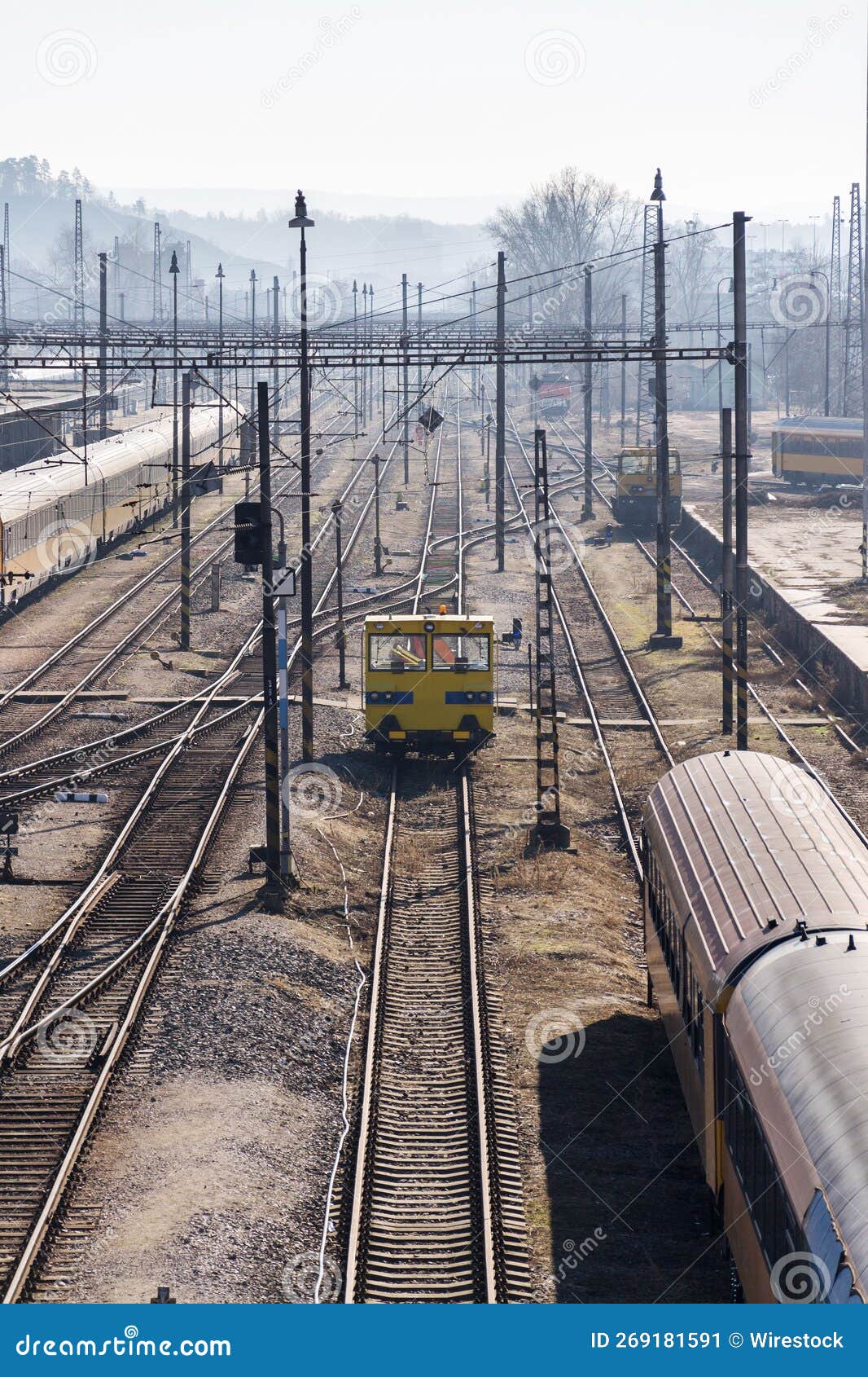 Vertical of an Old Railway, Train Station Editorial Photo - Image of ...