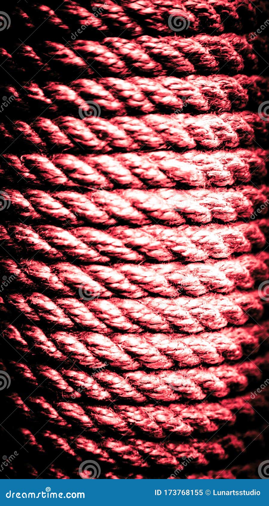 Vertical Old Red Rope Background. Rope Texture Stock Image - Image of ...