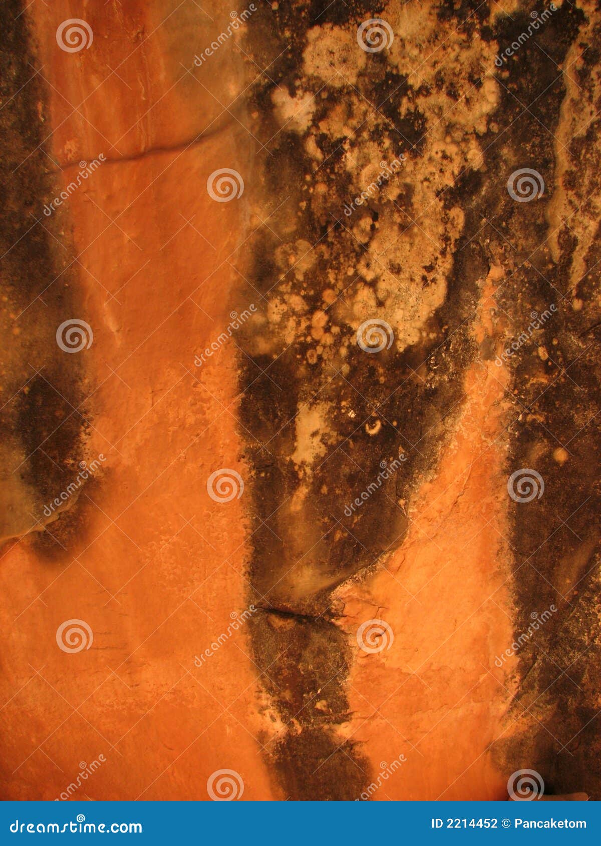 Vertical orange cave wall stock photo. Image of natural - 2214452