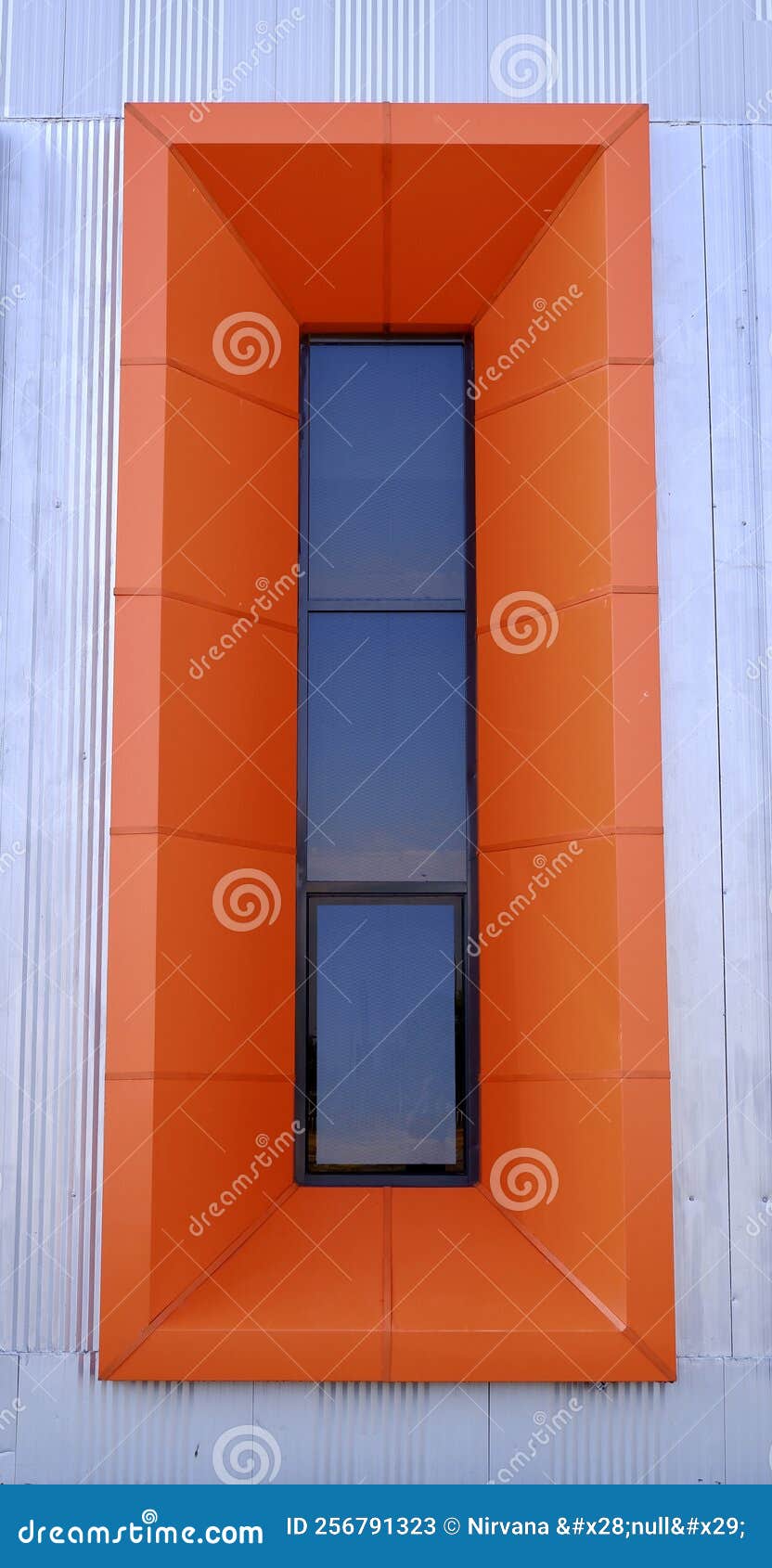 Vertical Orange Window and Frame Stock Image - Image of orange, wood ...