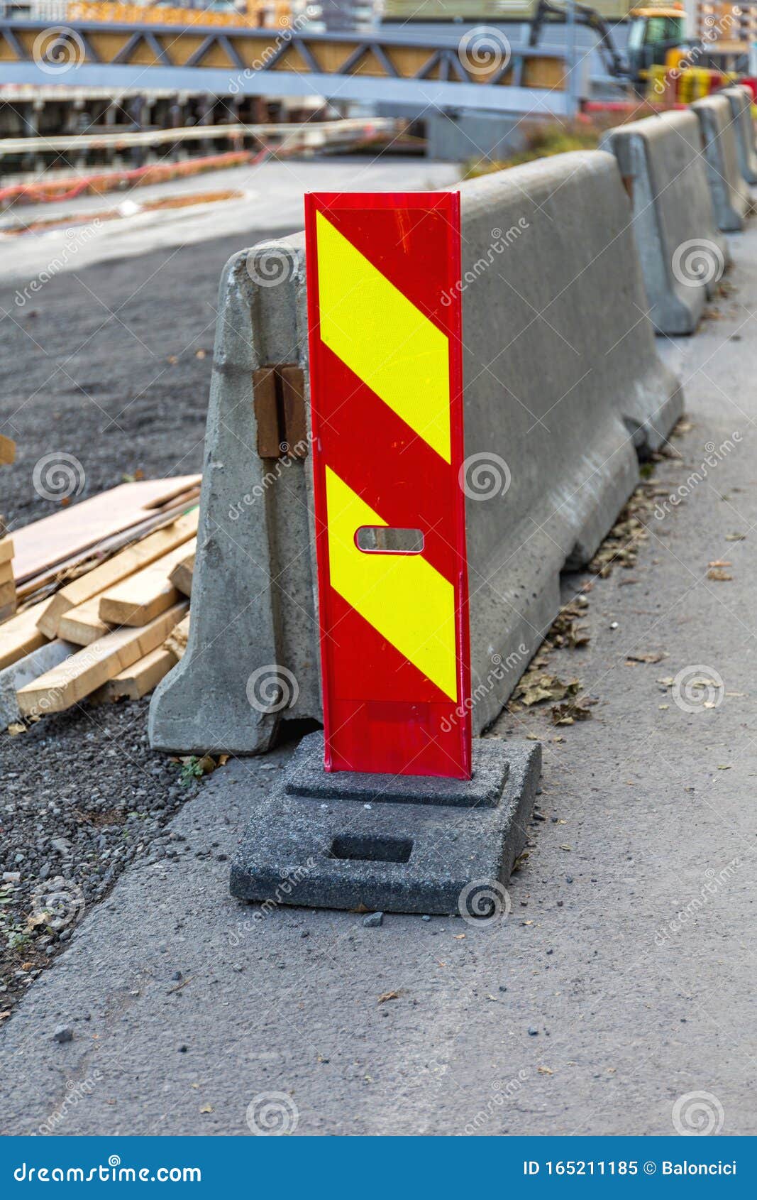 Vertical Panel Barricade stock image. Image of safety - 165211185