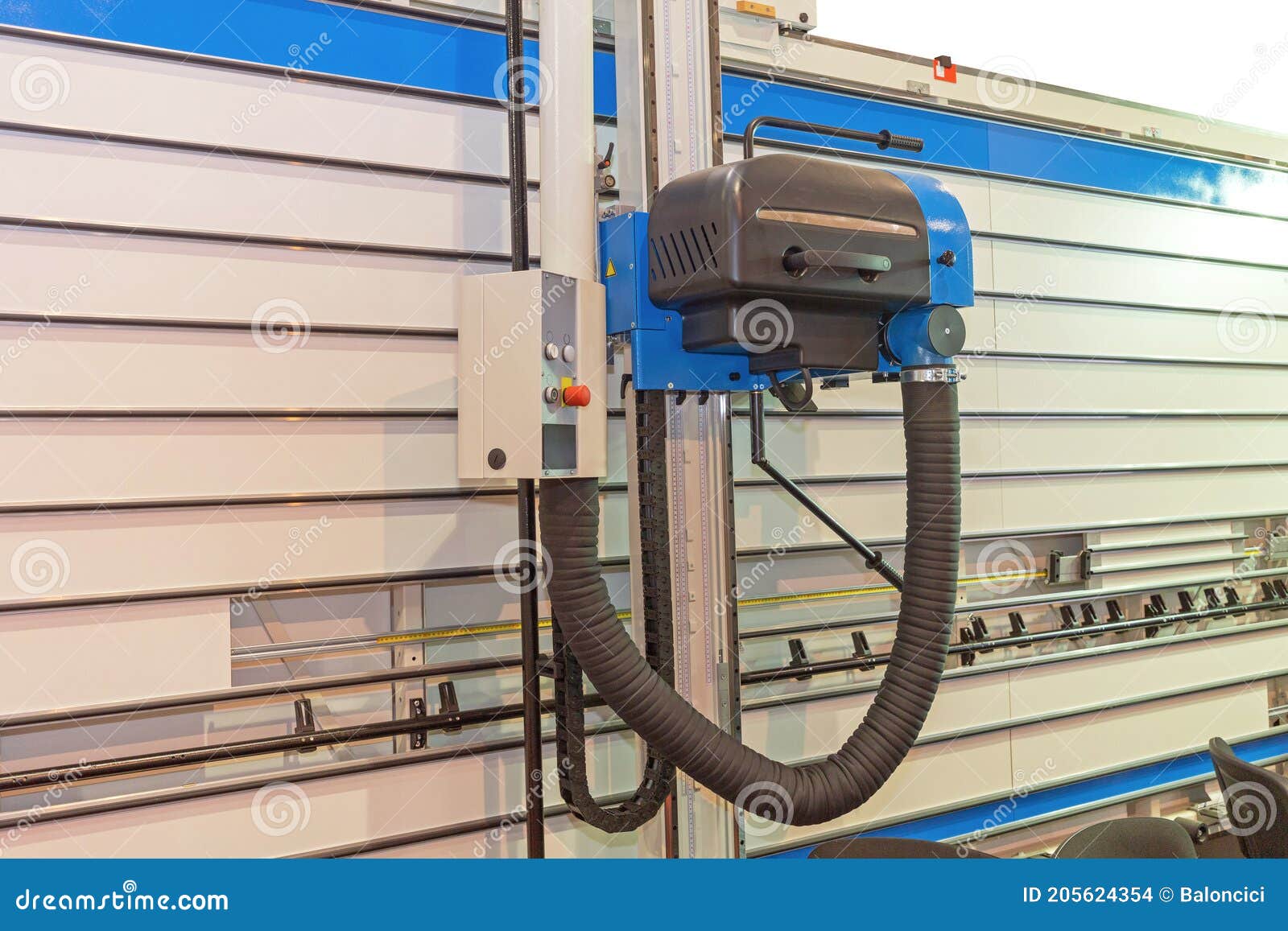 Vertical Panel Saw Machine stock photo. Image of shop - 205624354