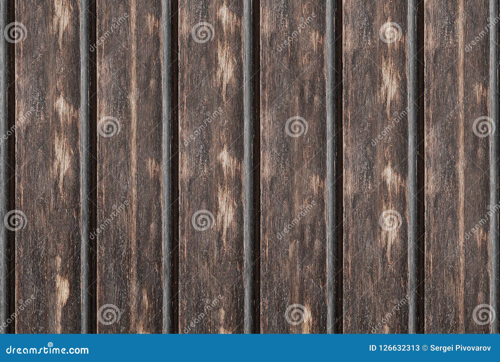 Vertical Panel Wood Surface Weathered Worn Dark Background Stripes ...