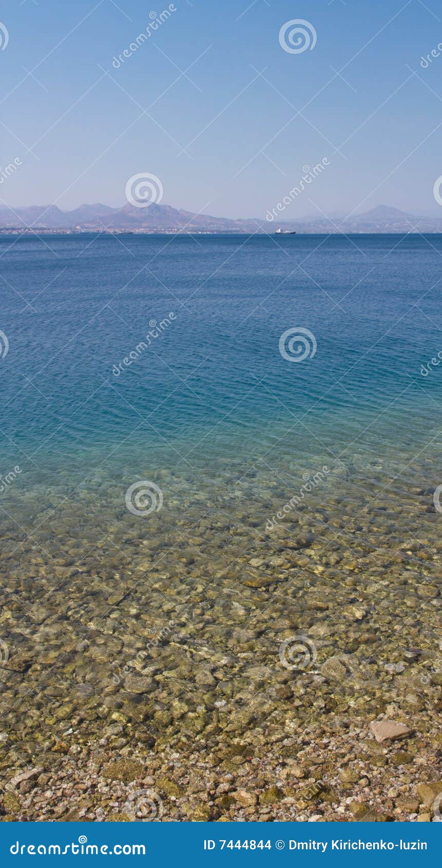 Vertical Panorama of Sea Coast Stock Photo - Image of relaxation ...