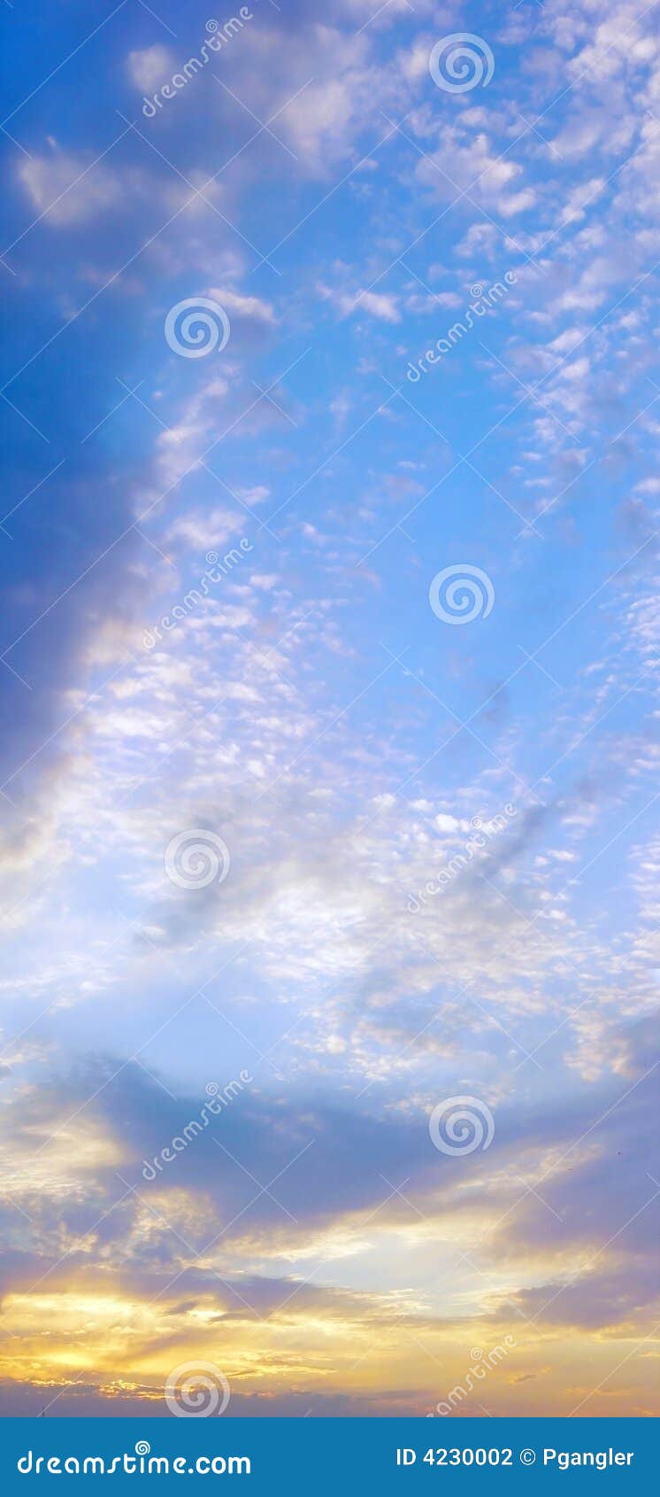 Vertical Panorama Sky stock photo. Image of orange, beauty - 4230002
