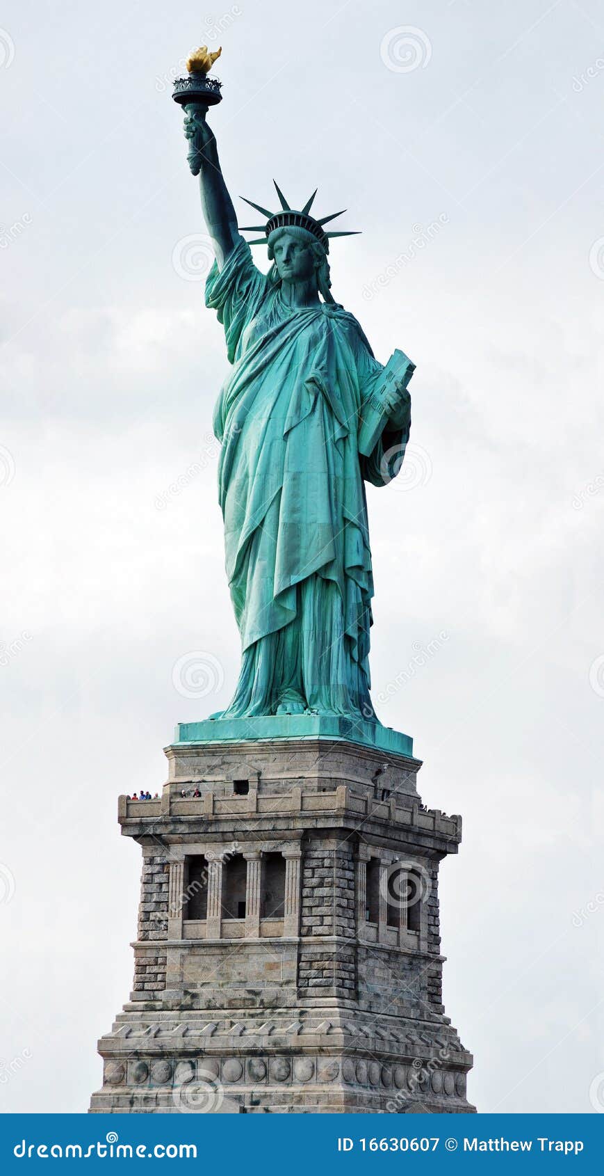 Vertical Panoramic View of Statue of Liberty Stock Image - Image of ...