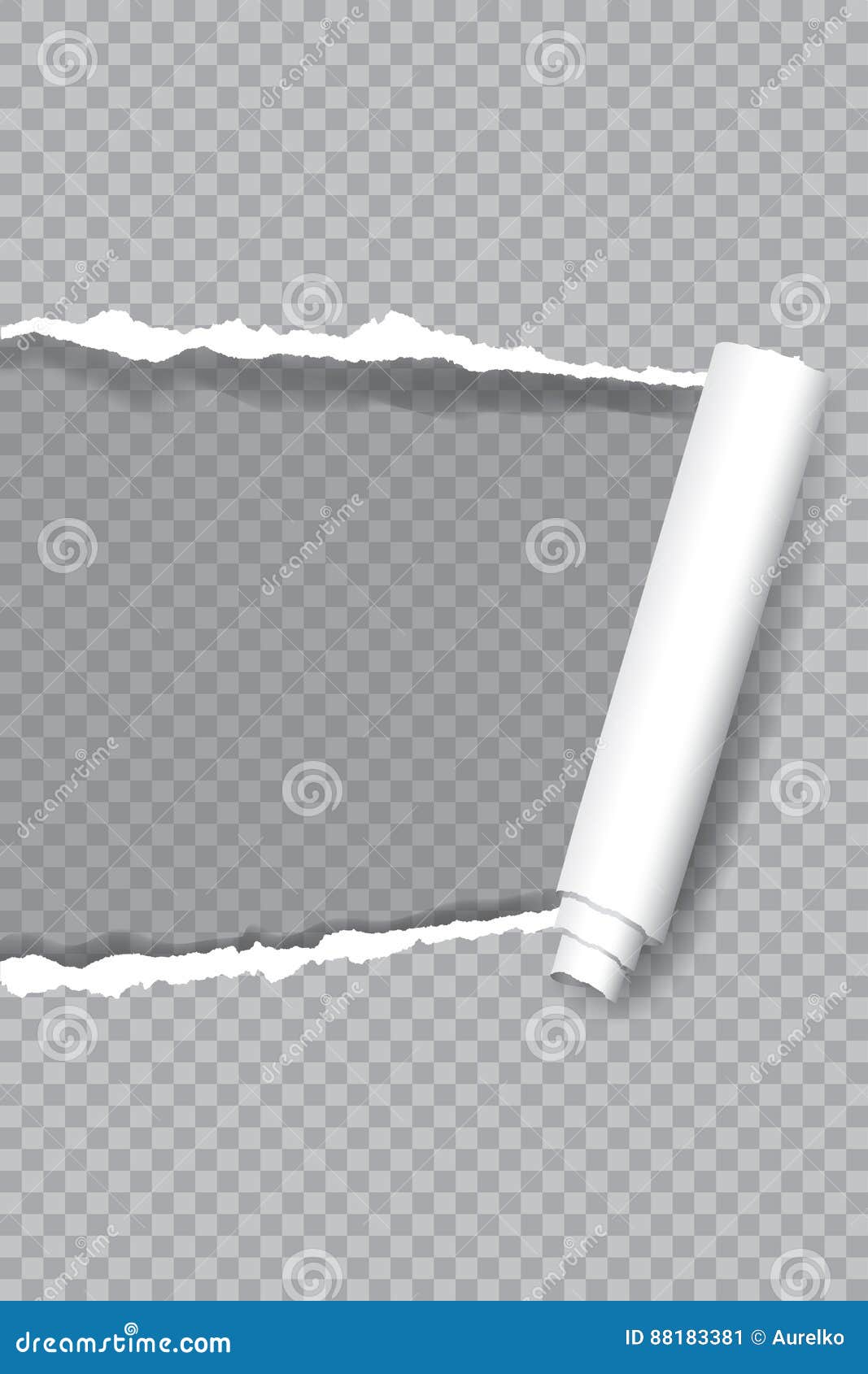 Vertical paper ripped stock vector. Illustration of ornament - 88183381