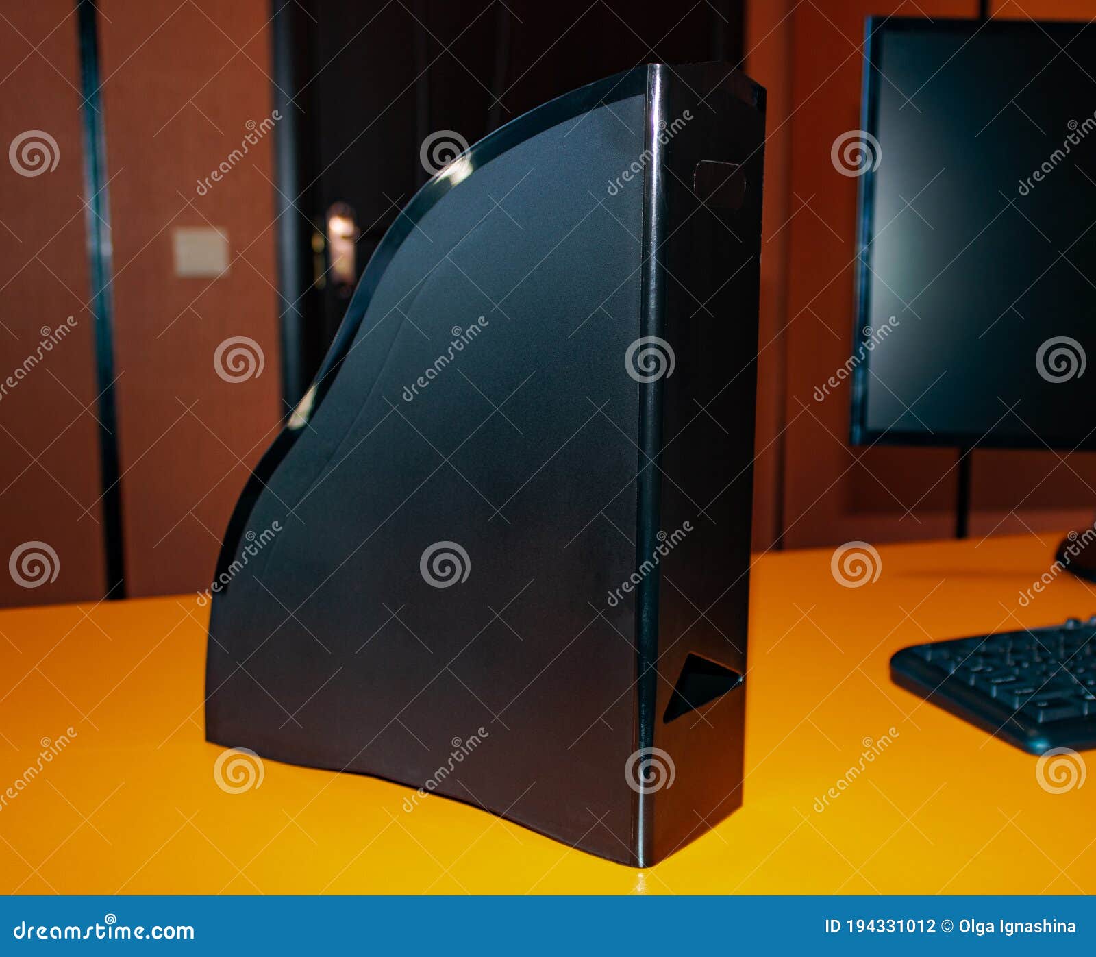 Vertical paper tray stock photo. Image of design, modern - 194331012
