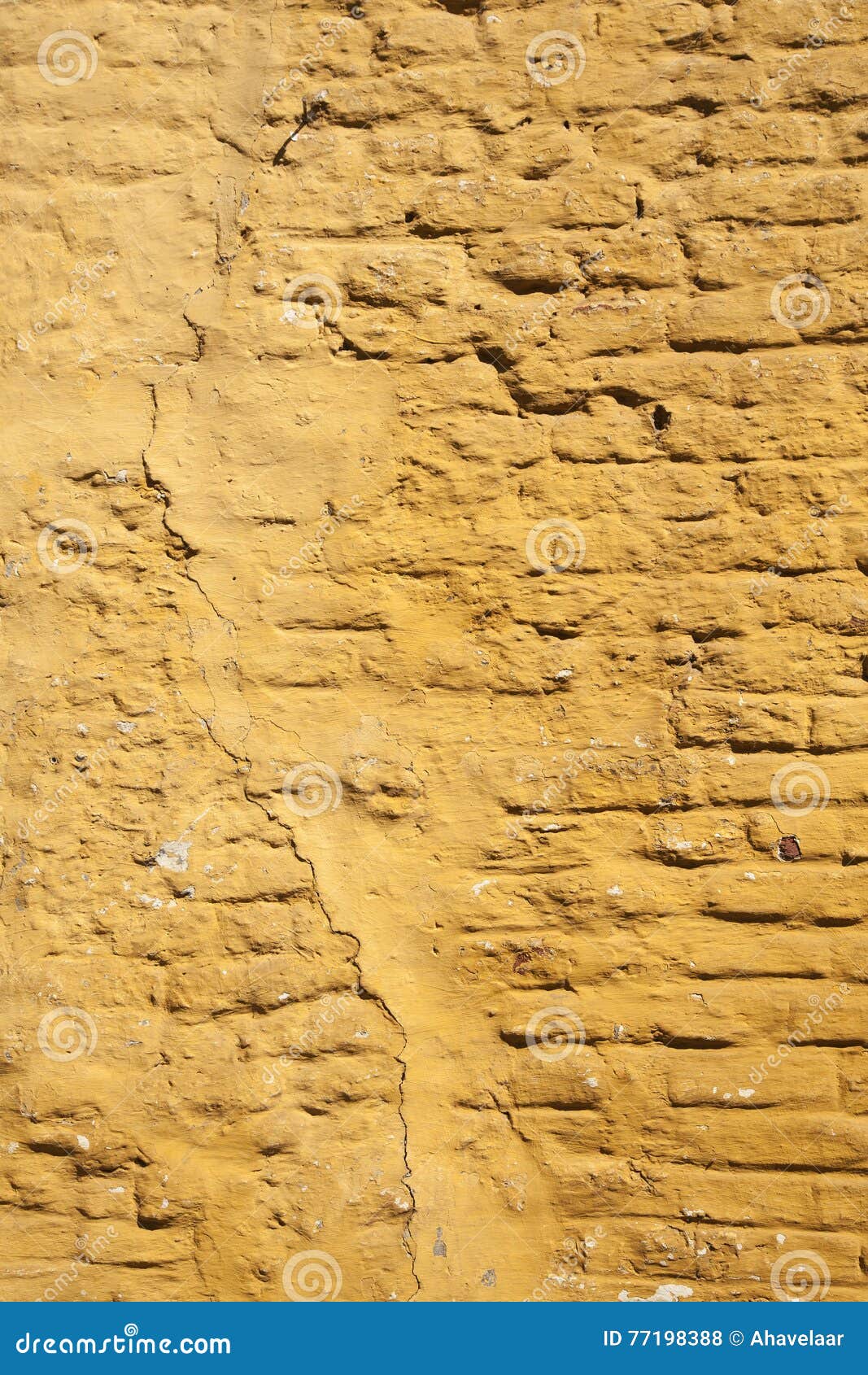 Vertical Part of Ochre Yellow Washed Wall Stock Photo - Image of ochre ...