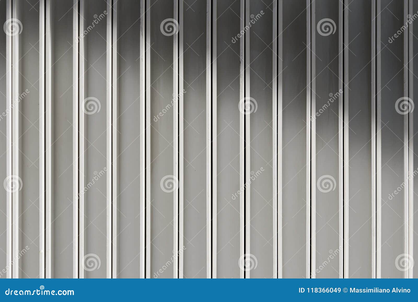 Vertical Pattern Background in White Metal Stock Image - Image of ...