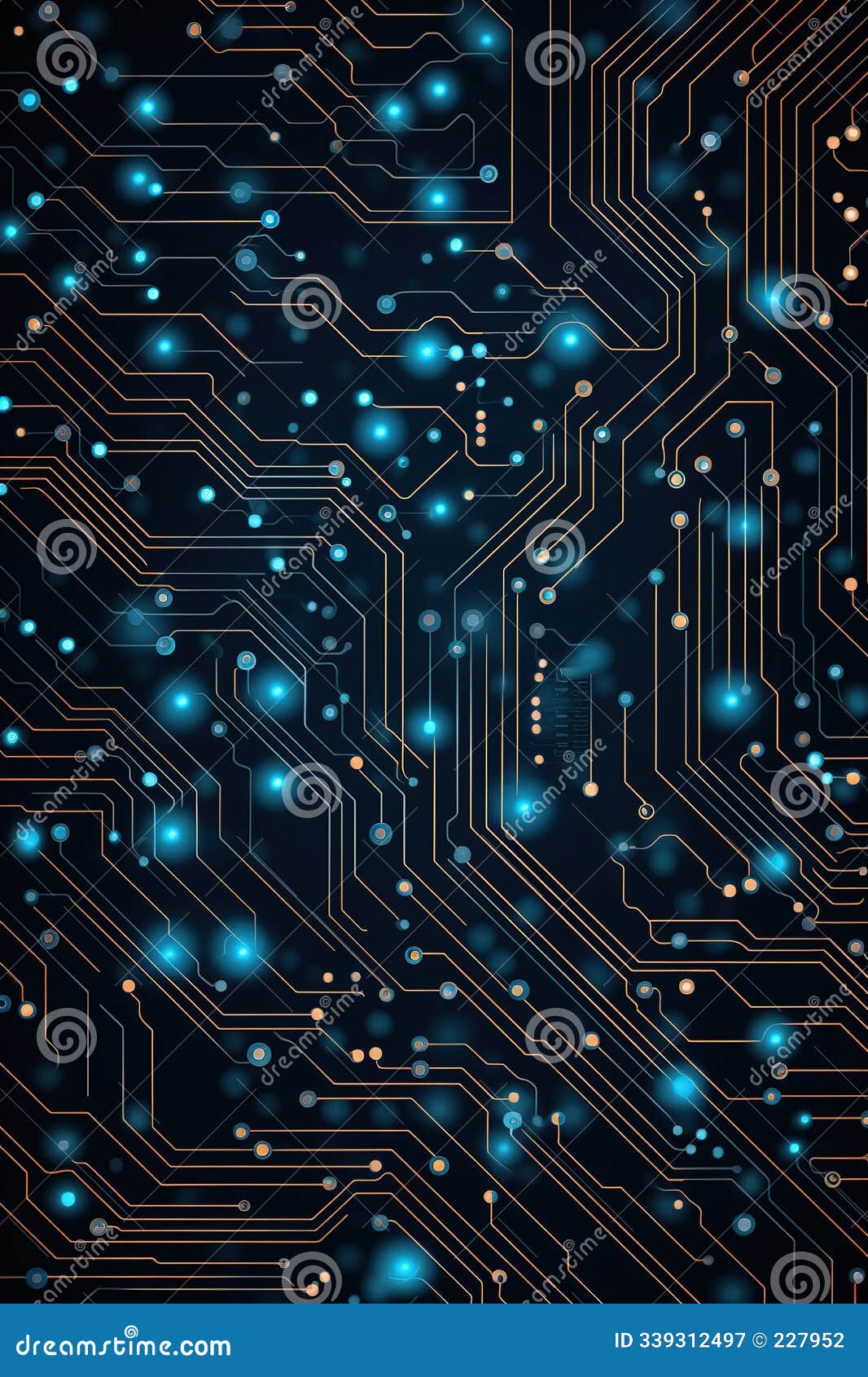 Vertical Photo. the Concept of a Central Computer Processor. the ...