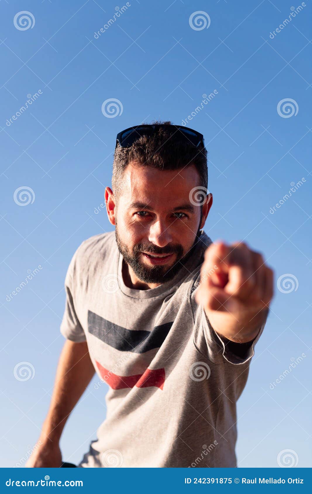 Vertical Photo of a Man Pointing Finger at Camera Stock Image - Image ...