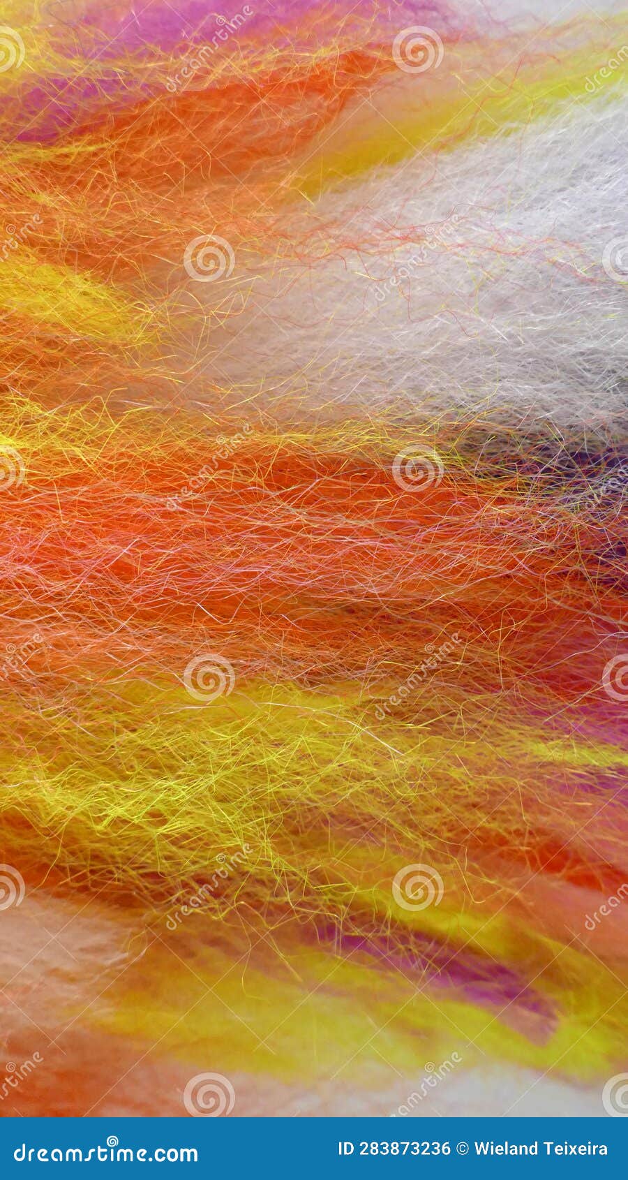 Fluffy wool threads stock illustration. Illustration of orange - 283873236