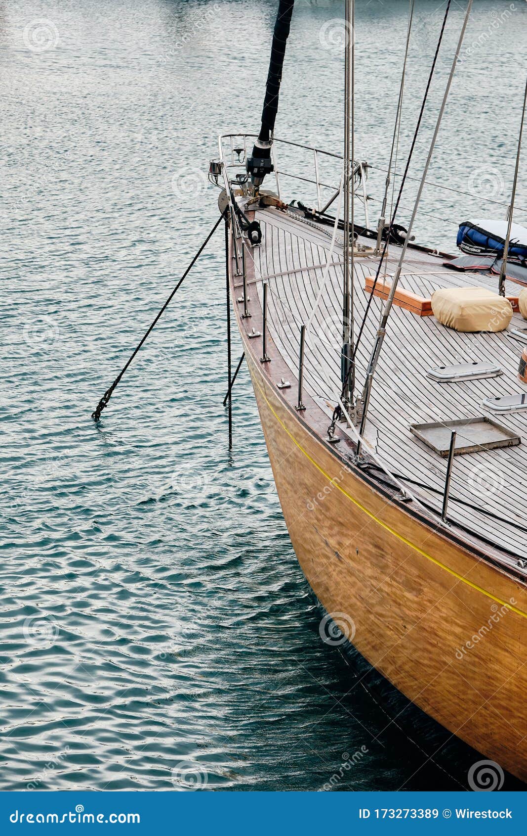 Vertical Picture of a Sailing Boat on the Sea Under the Sunlight Stock ...
